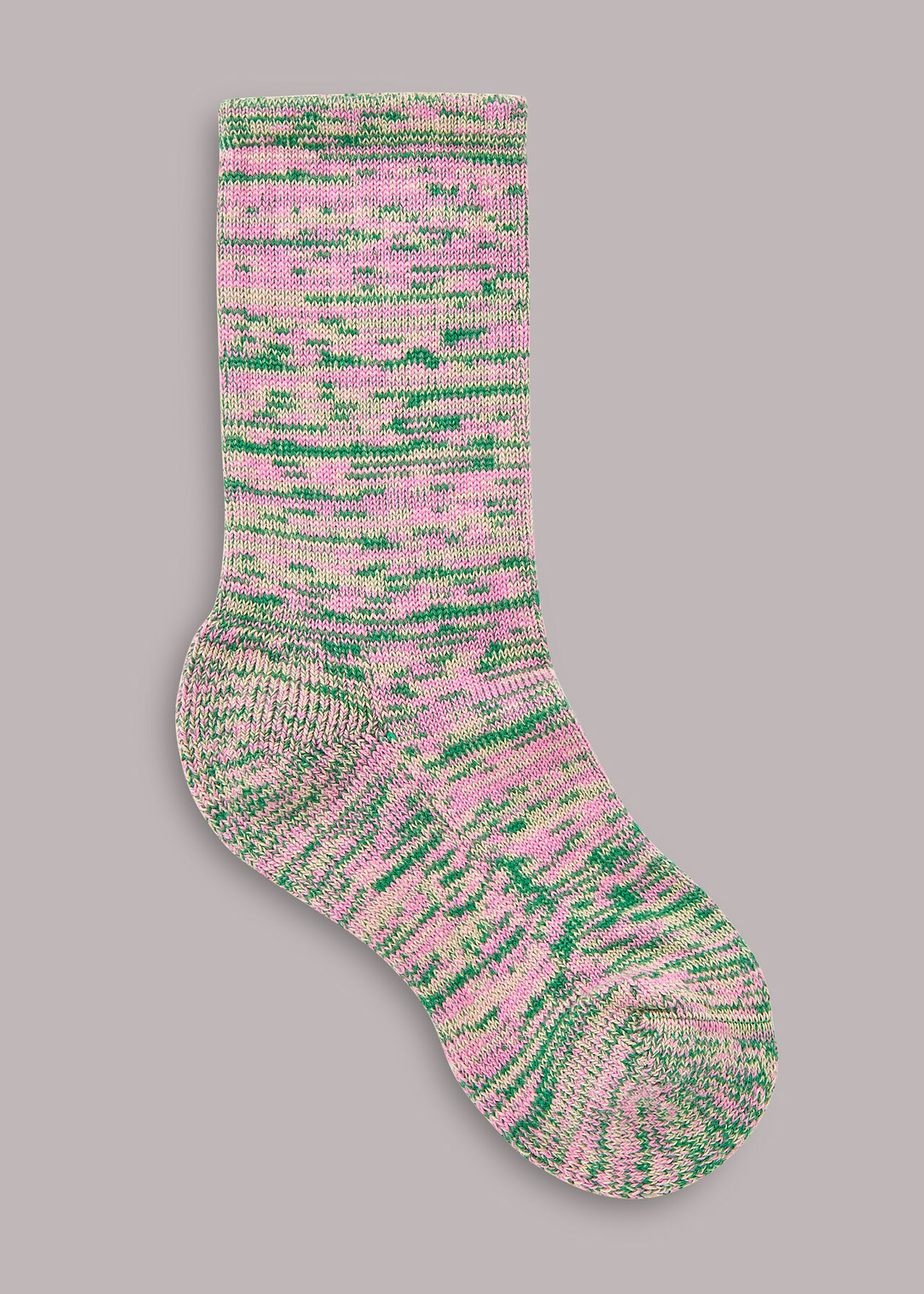 Pink/Multi Chunky Marl Socks | WHISTLES | Whistles