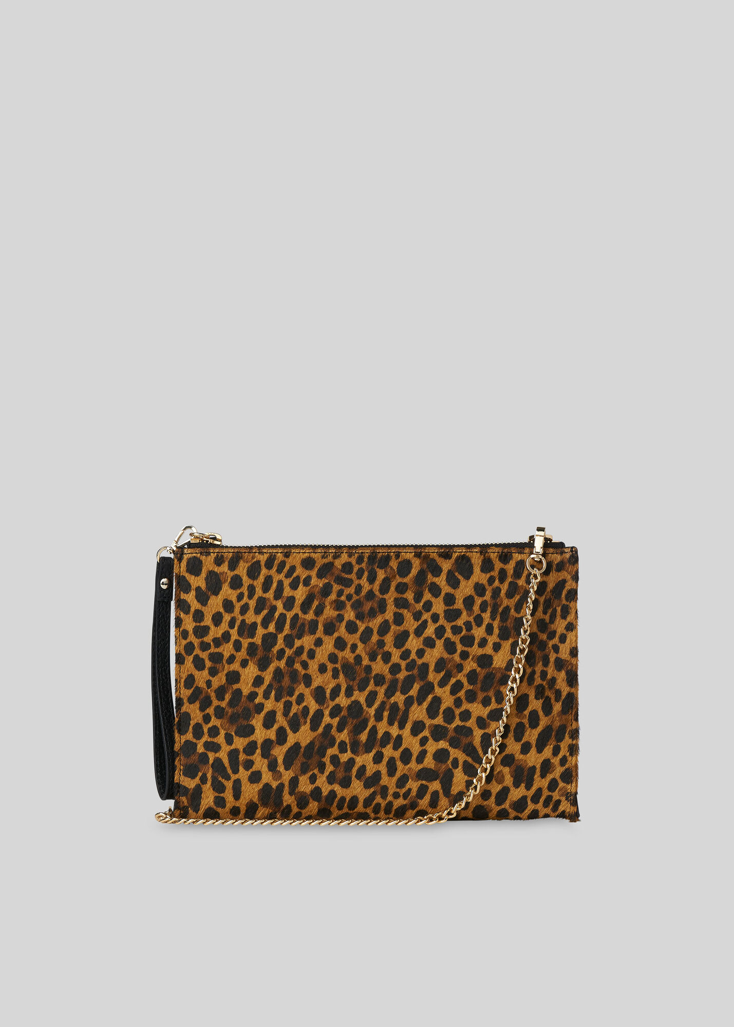 Leopard Print Hampton Chain Leopard Pouch | WHISTLES | Whistles