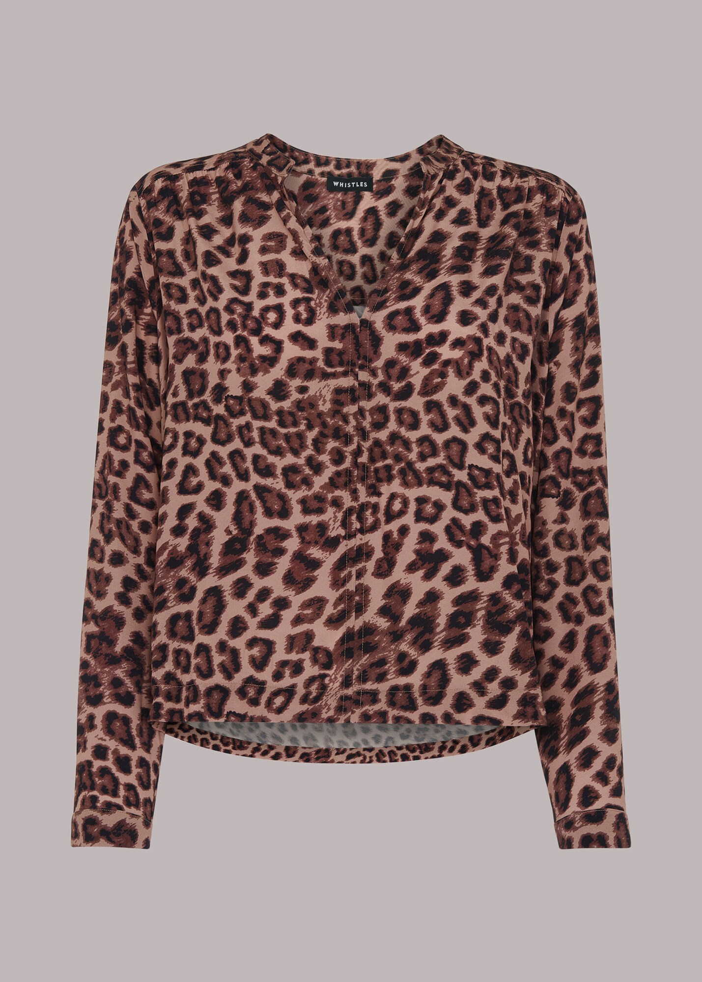 Leopard Print Meara Jungle Cheetah Blouse | WHISTLES | Whistles UK