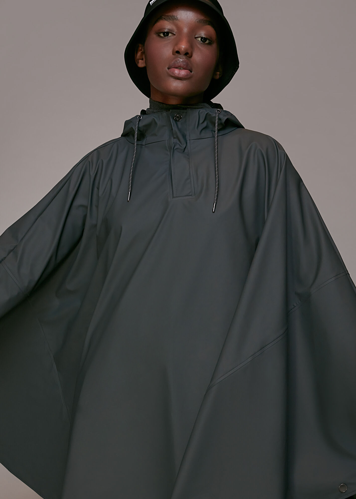 Dark Grey Rains Cape | WHISTLES | Whistles UK