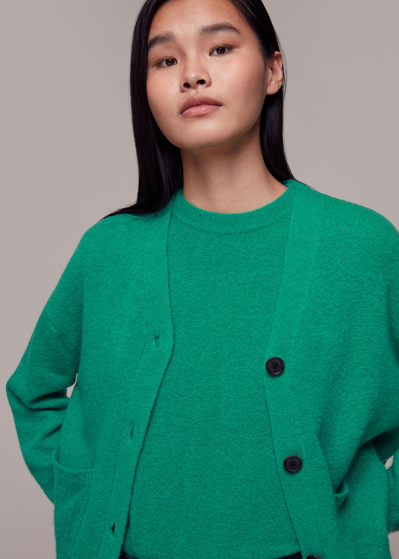 Green Kira Crew Neck Tank | WHISTLES