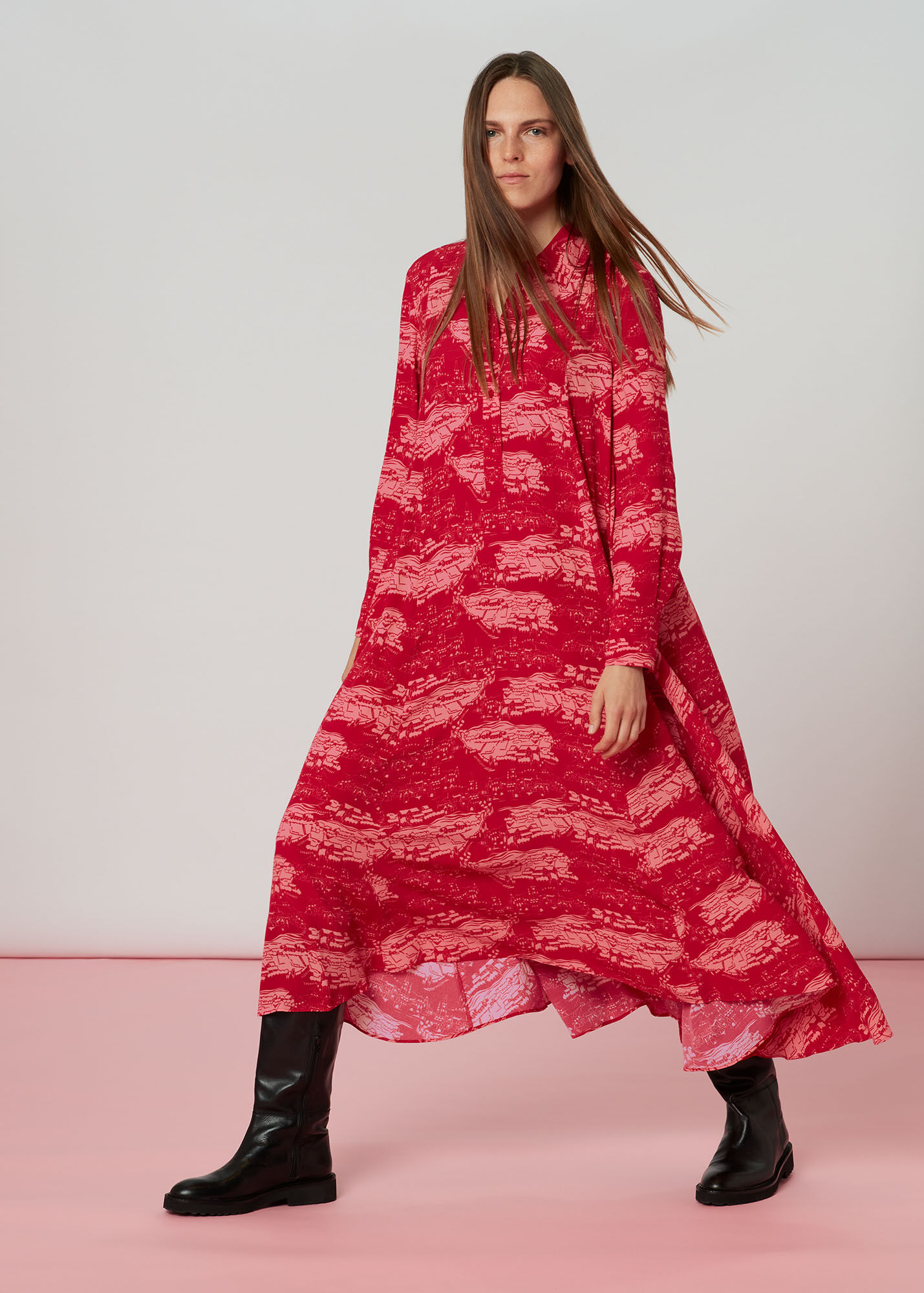 Multicolour Field Print Dress | WHISTLES | Whistles UK