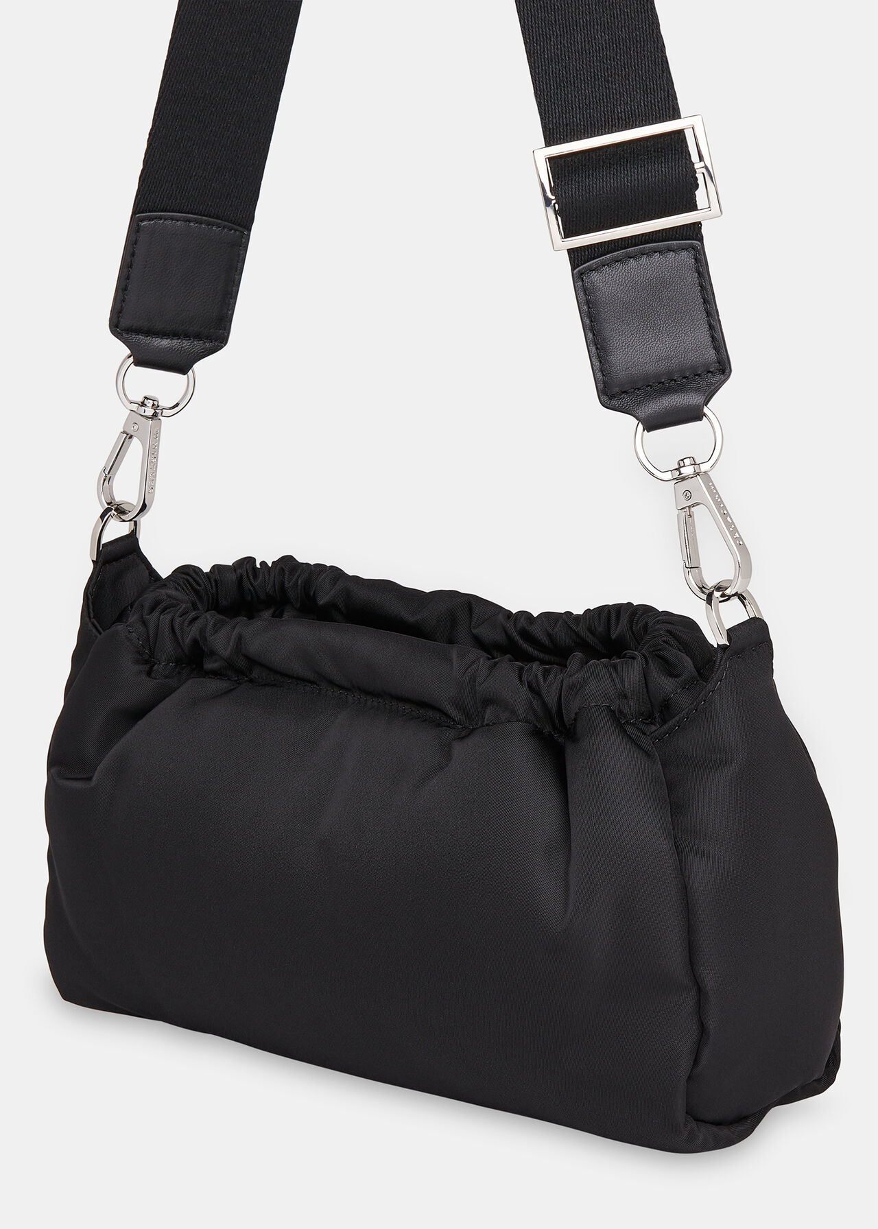 Black Benny Drawstring Crossbody Bag | WHISTLES | Whistles US
