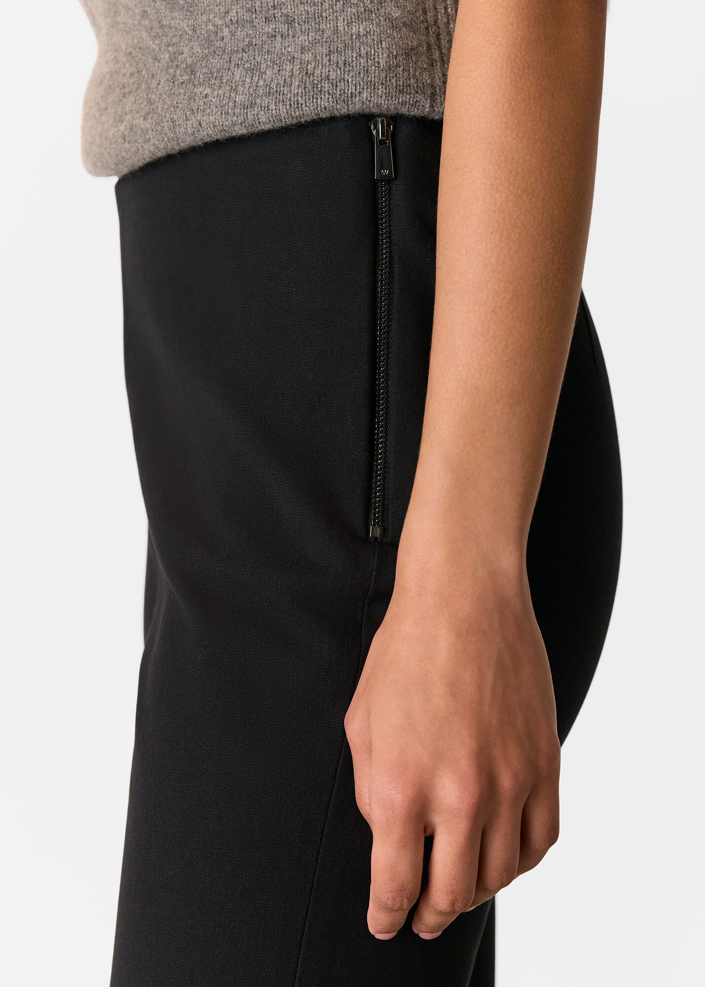 Black Super Stretch Trouser | WHISTLES | Whistles UK