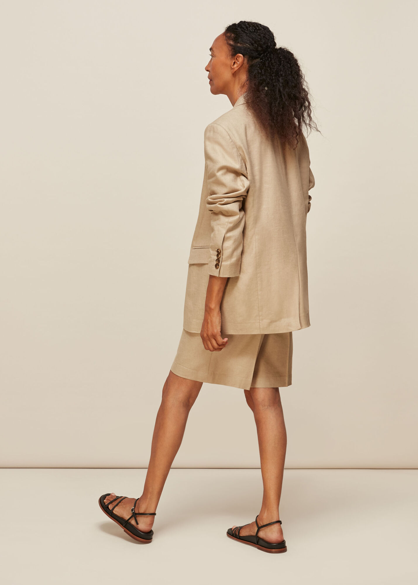 Neutral Tailored Neutral Jacket | WHISTLES | Whistles UK