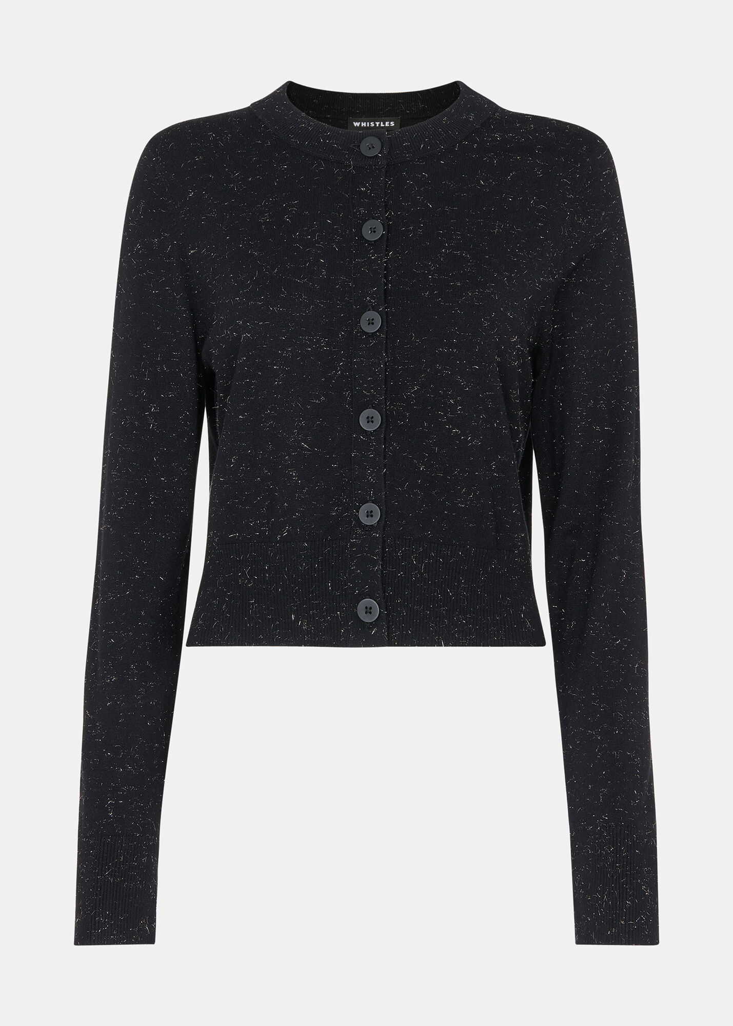 Black Annie Sparkle Cardigan | WHISTLES | Whistles UK