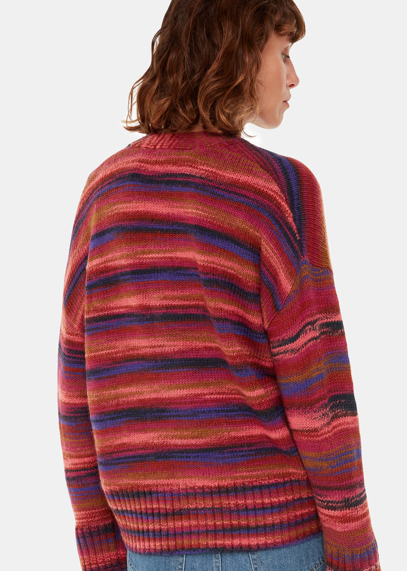 Multicolour Space Dye Cardigan | WHISTLES | Whistles UK
