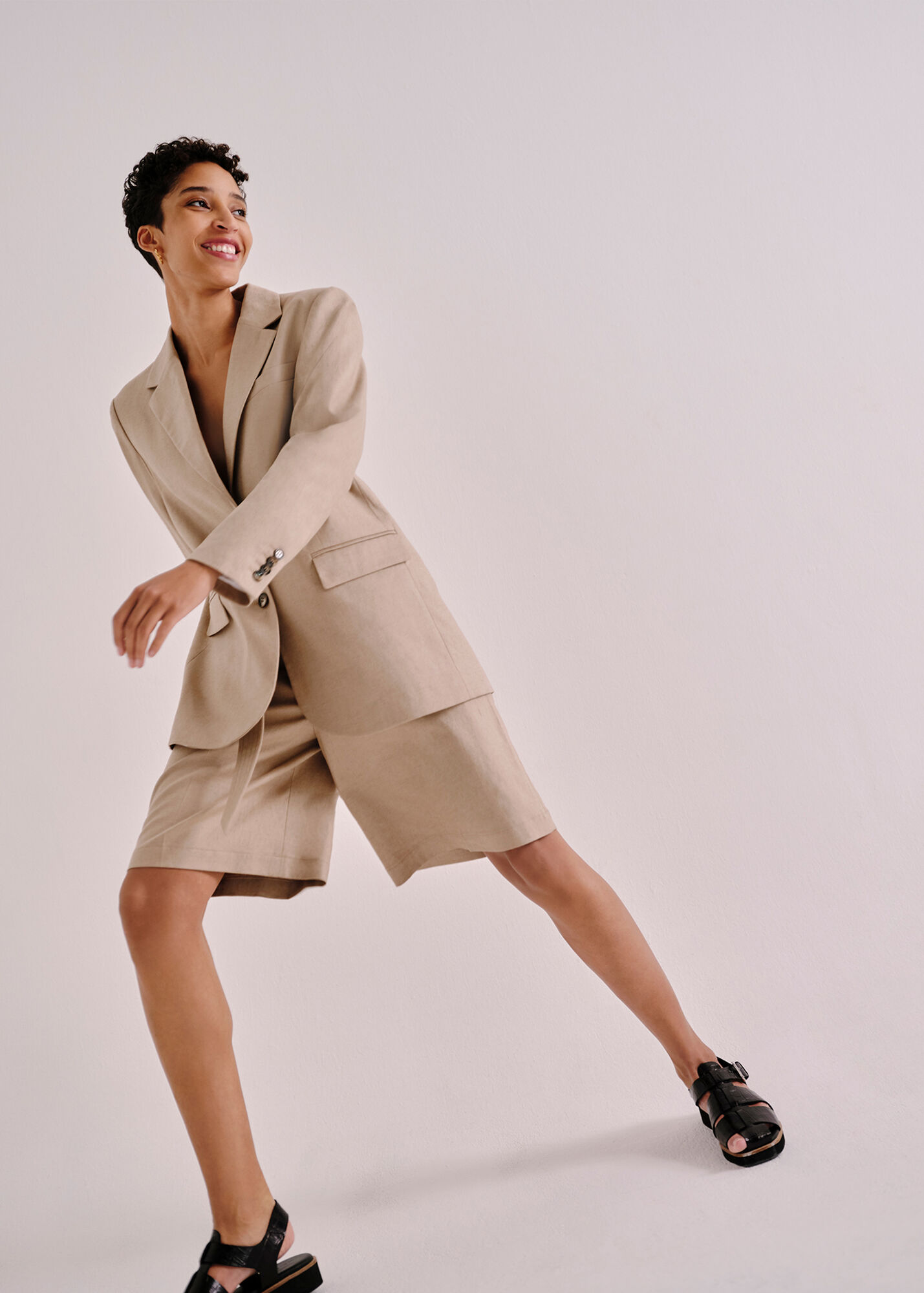 Neutral Tailored Neutral Jacket | WHISTLES | Whistles UK