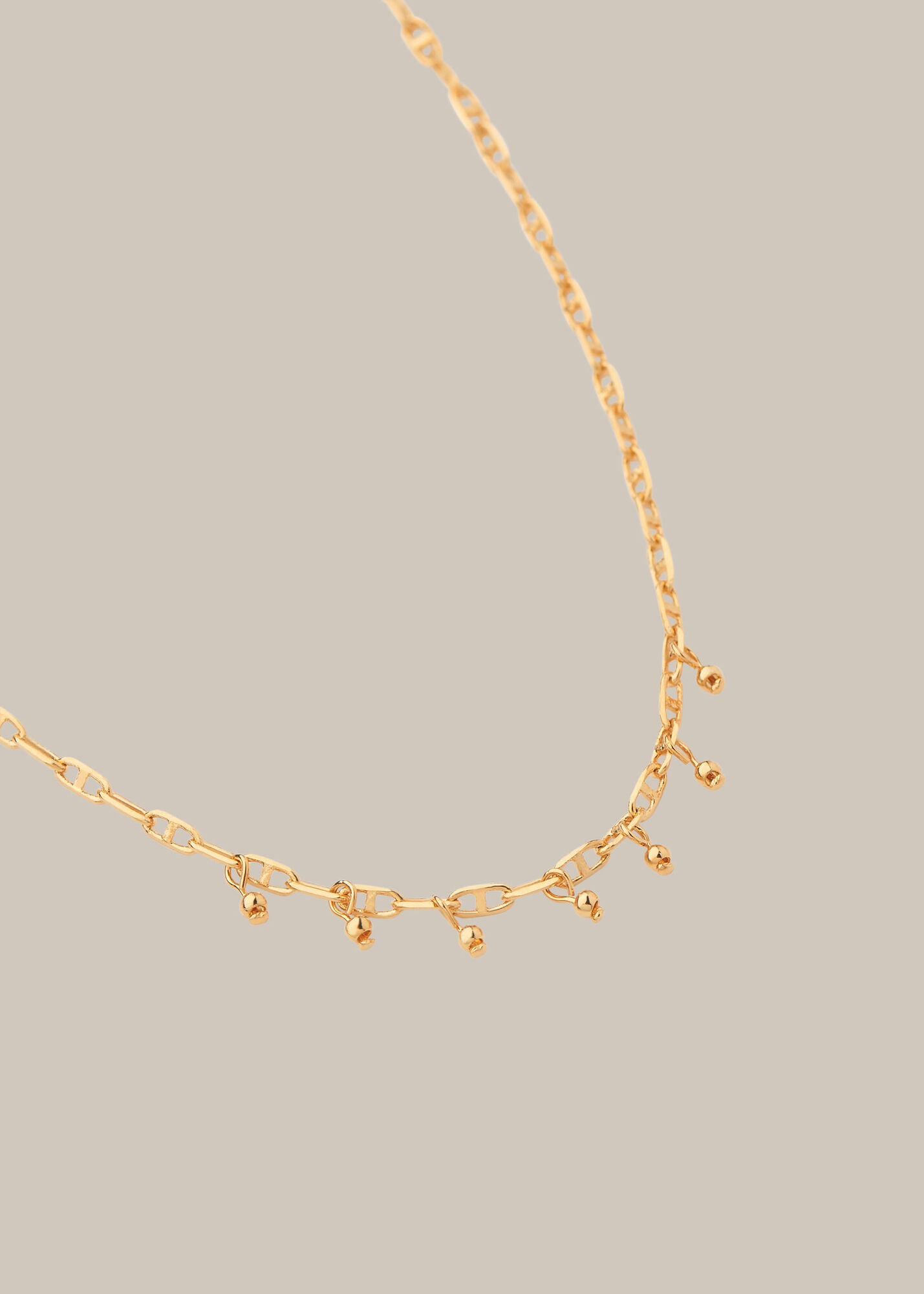 Gold/Multi Seed Bead Chain Necklace | WHISTLES