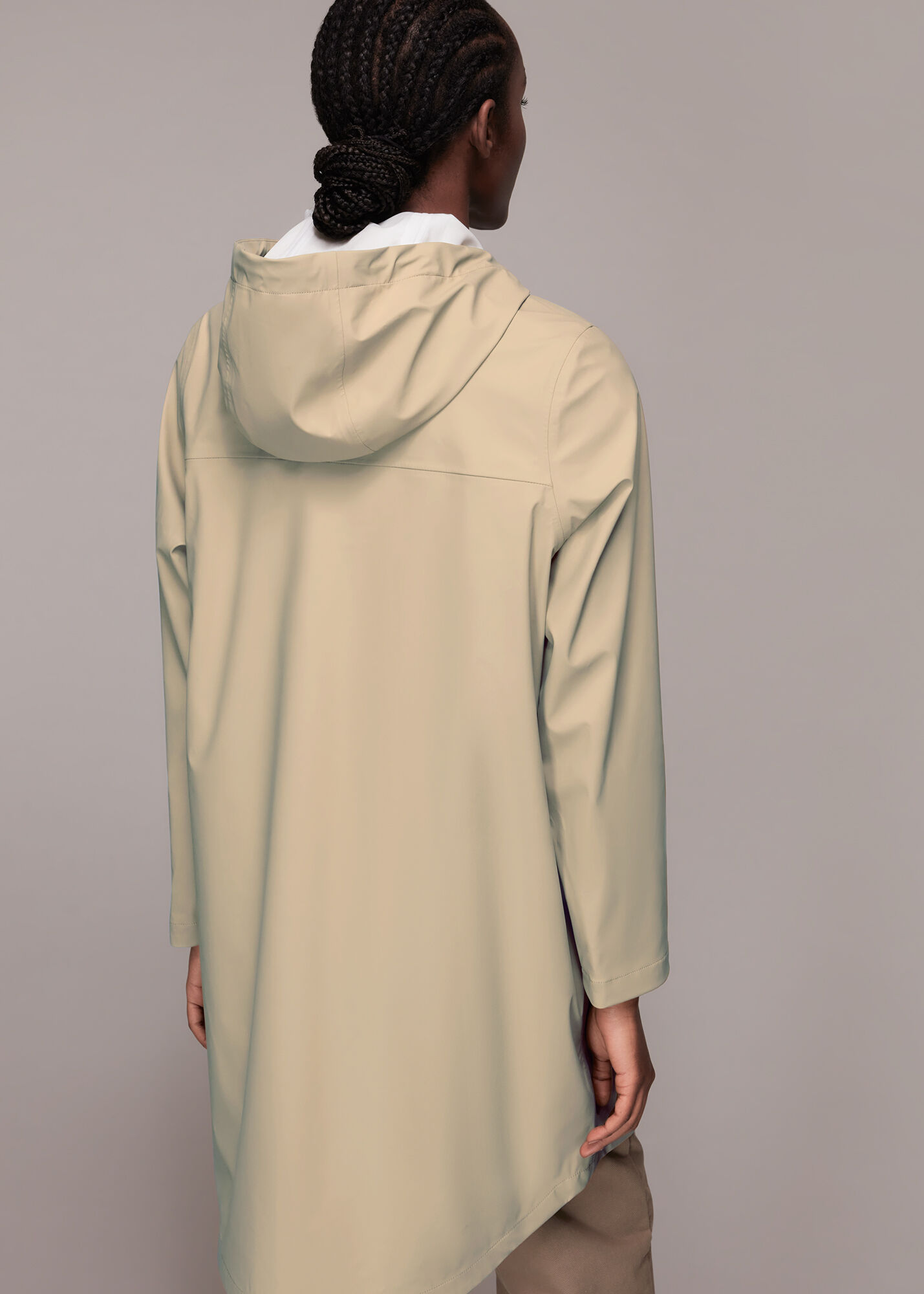 Camel Water Resistant Mac | WHISTLES | Whistles UK