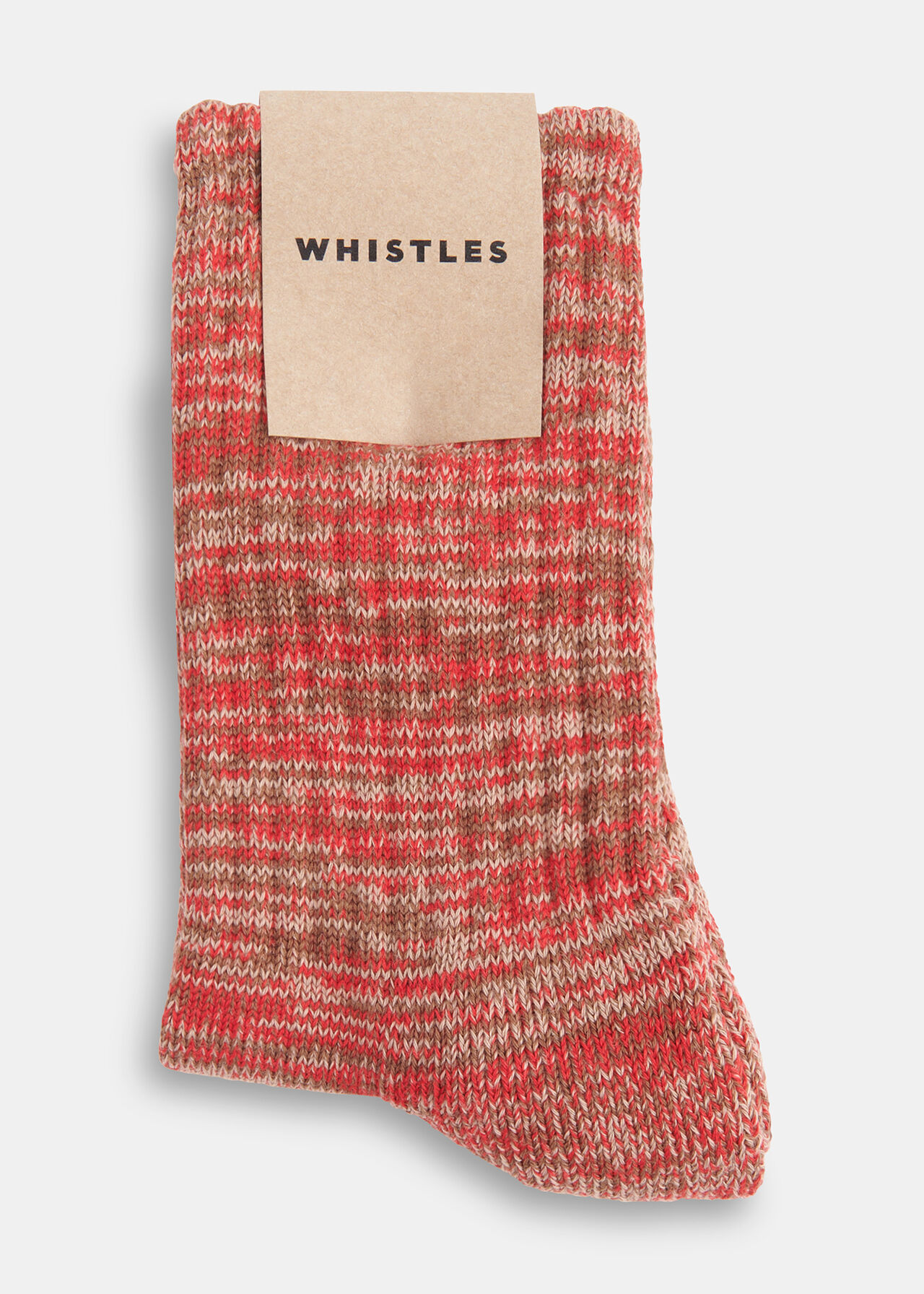 Red/Multi Chunky Marl Socks | WHISTLES