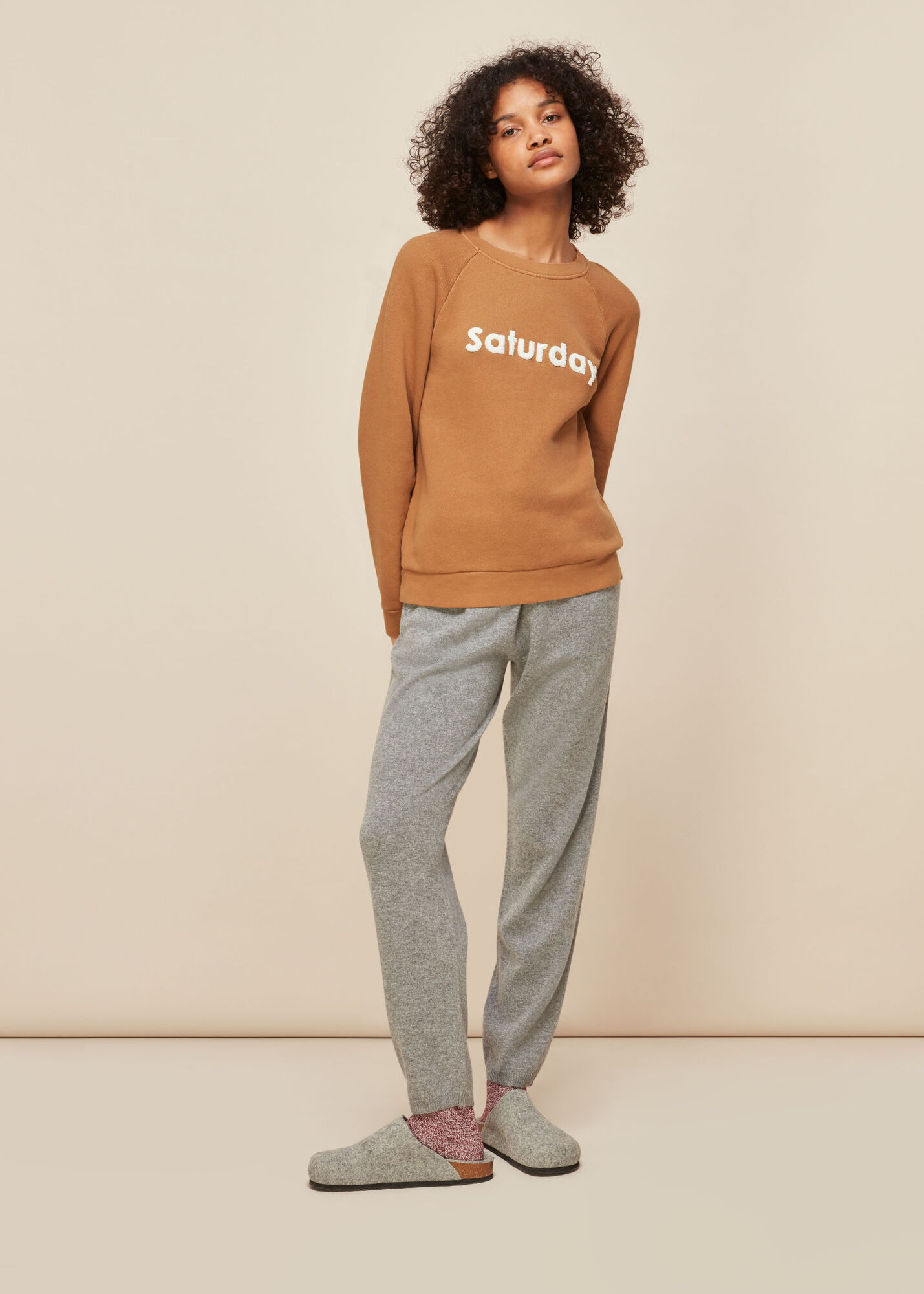 Camel Saturday Sweat | WHISTLES | Whistles UK