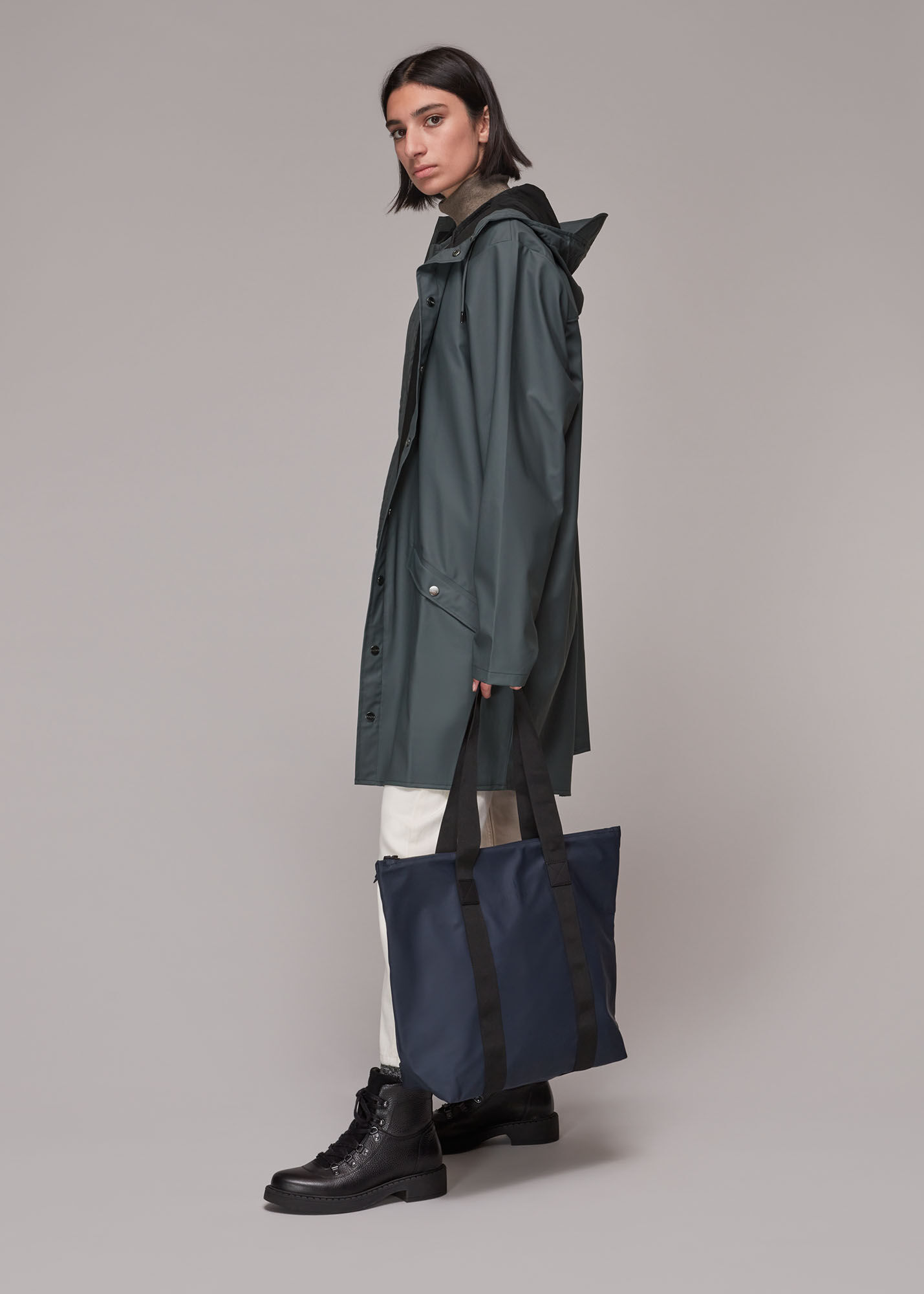 Grey Rains Long Jacket | WHISTLES | Whistles UK