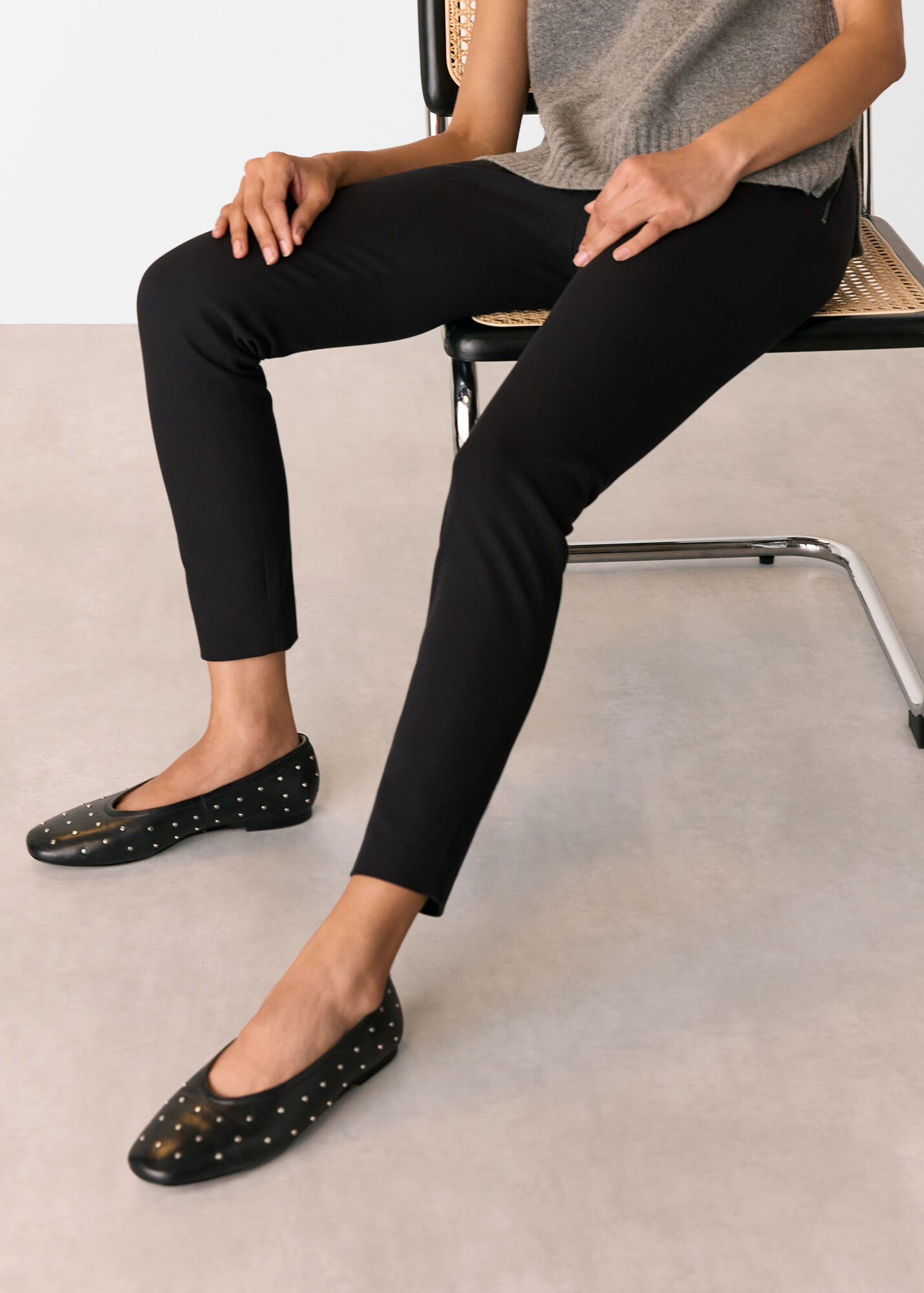 Black Super Stretch Trouser | WHISTLES | Whistles UK