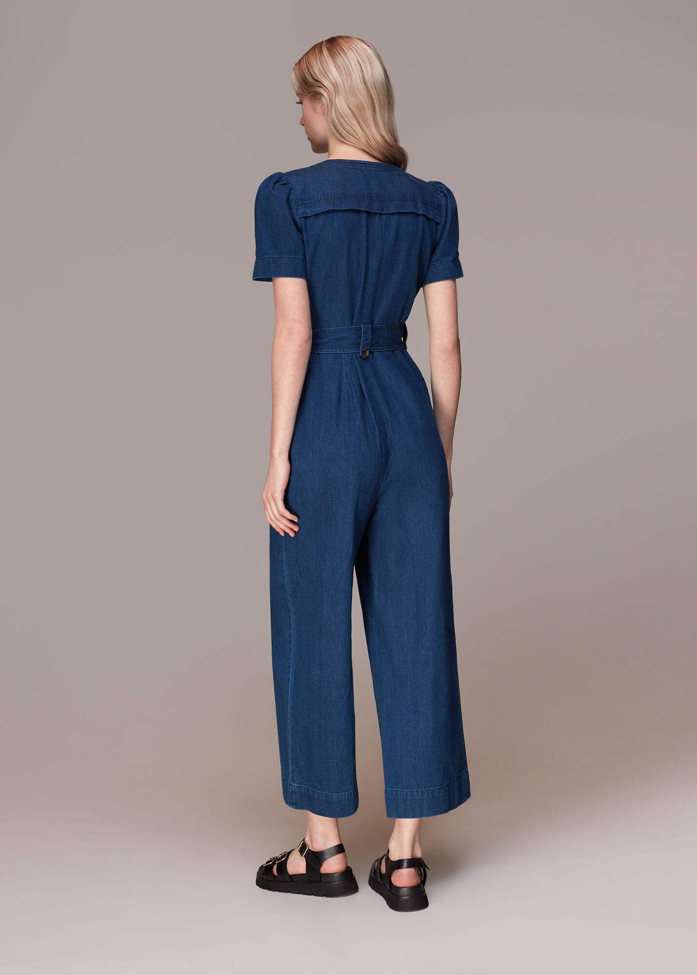 Denim Alana Denim Jumpsuit | WHISTLES