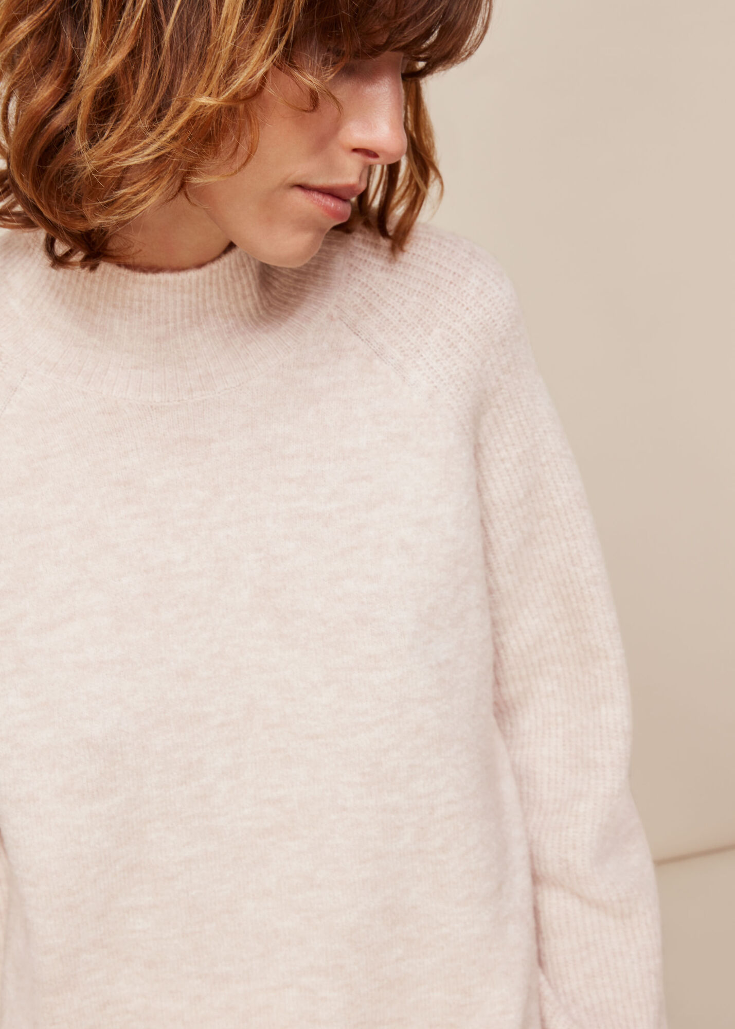 Oatmeal Full Sleeve Knitted Jumper | WHISTLES | Whistles UK