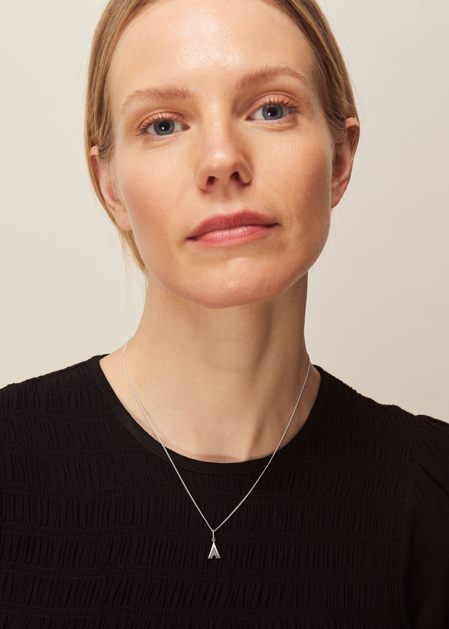 Silver Rachel Jackson Letter Necklace | WHISTLES | Whistles UK