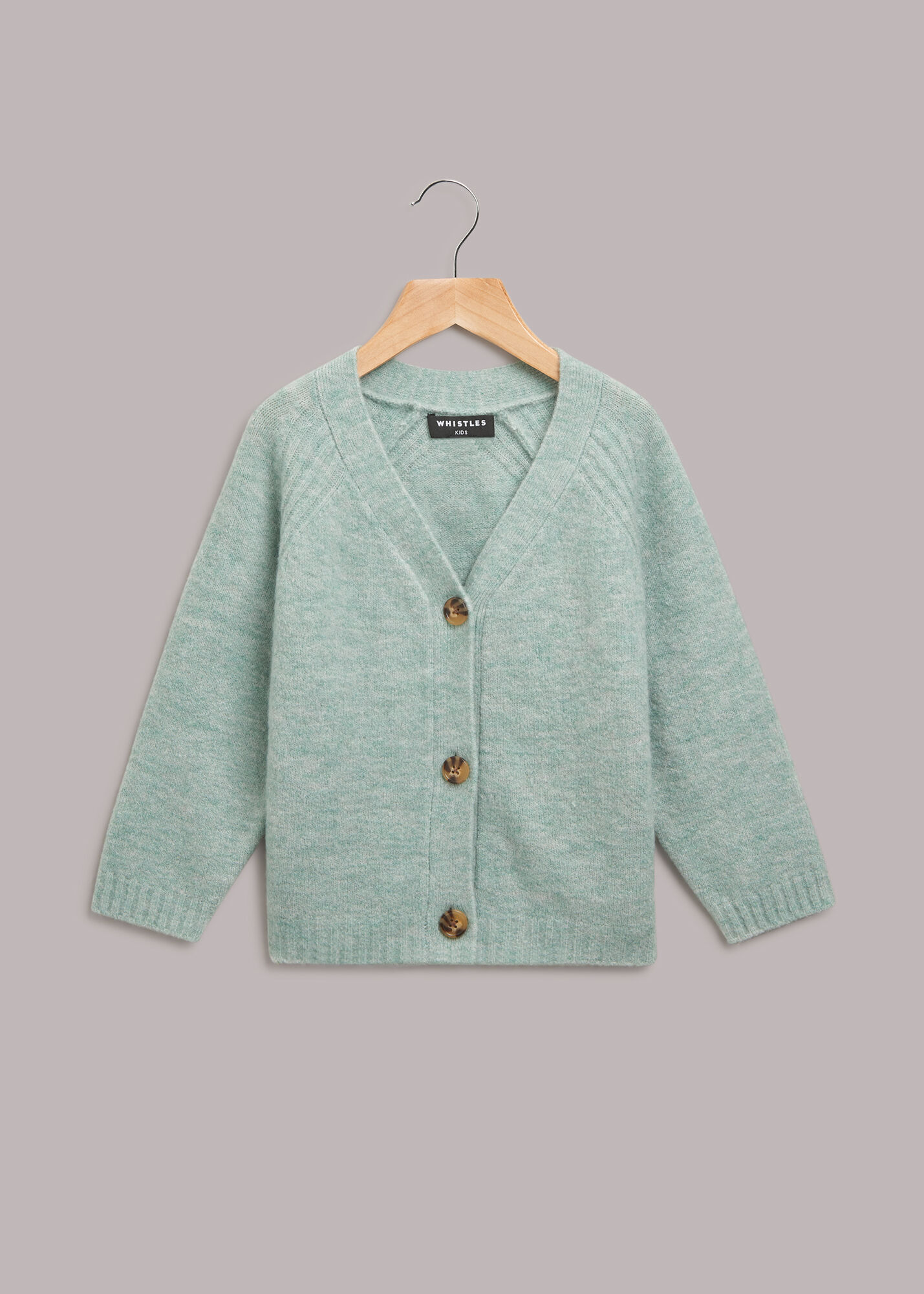 Pale Green Textured Cardigan | WHISTLES