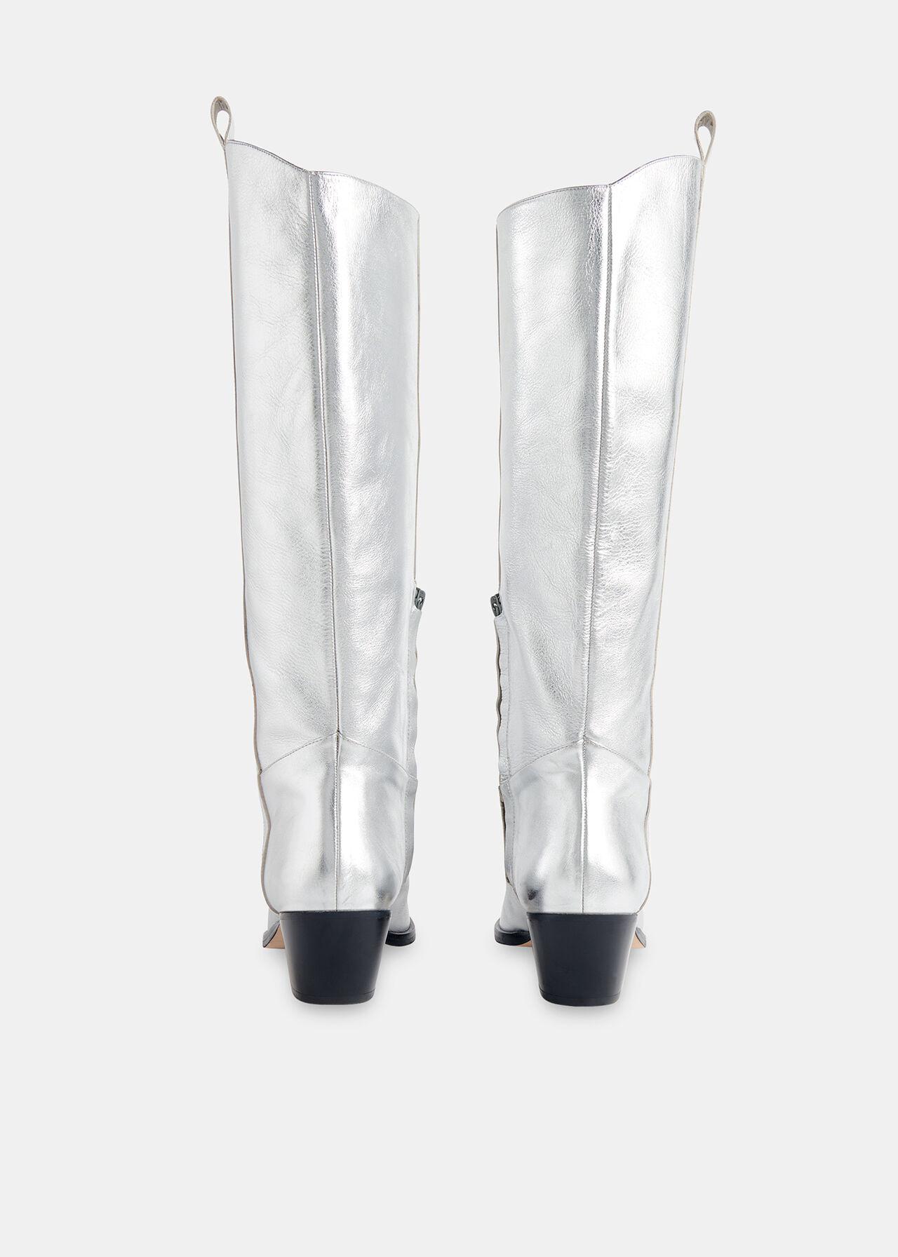 Silver Asa Western Knee High Boot | WHISTLES