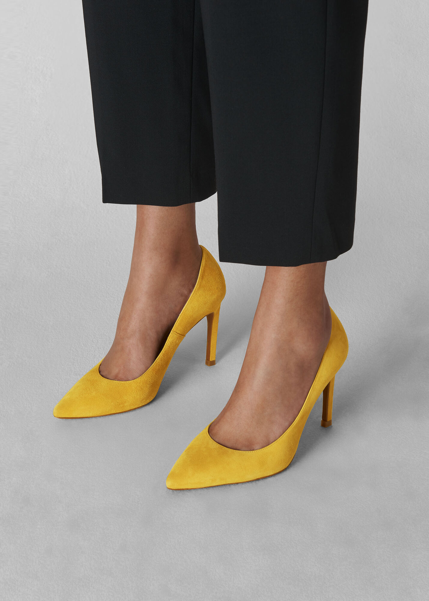 Yellow Cornel Suede Pump | WHISTLES | Whistles UK