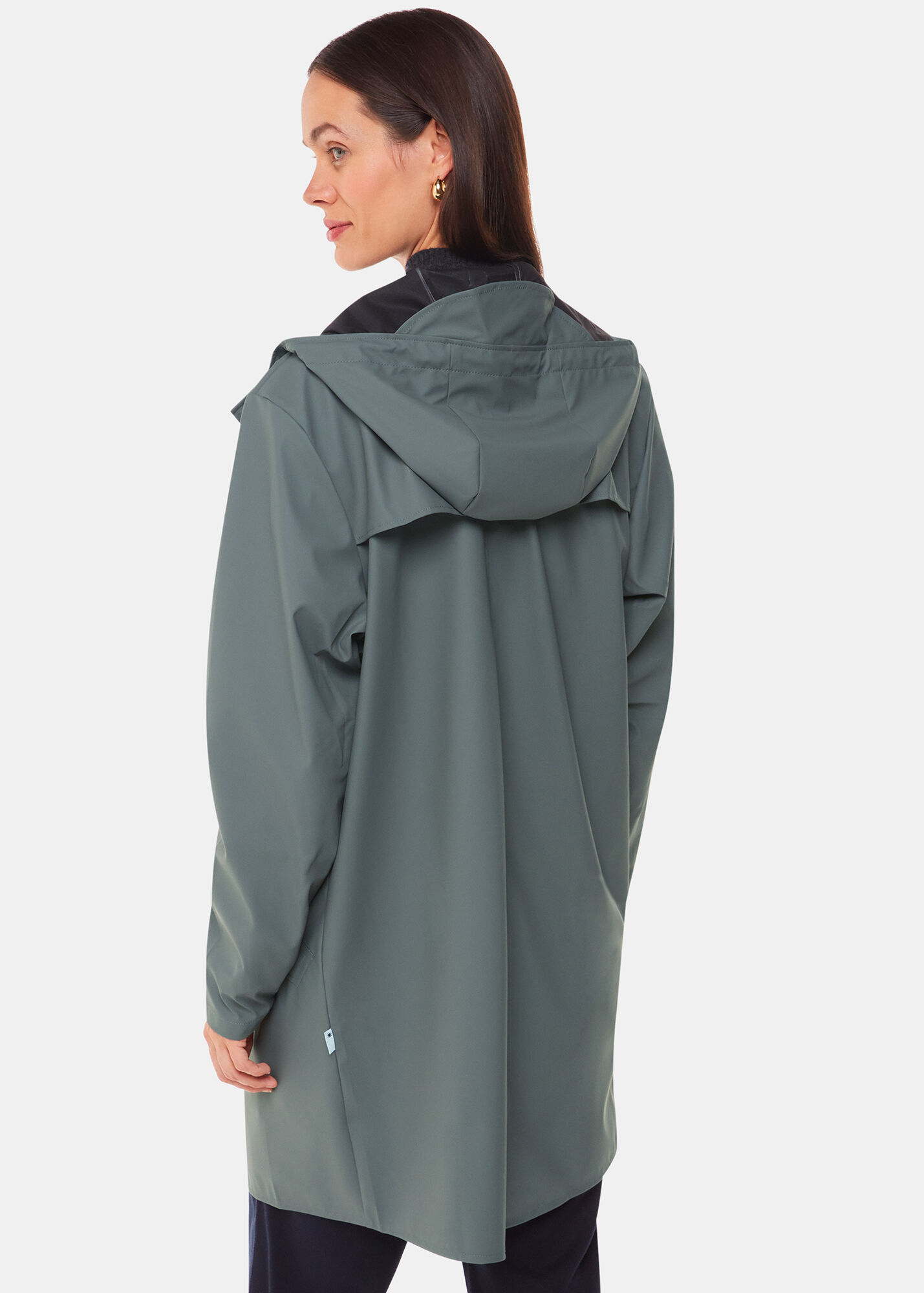 Dark Grey Rains Long Jacket | WHISTLES