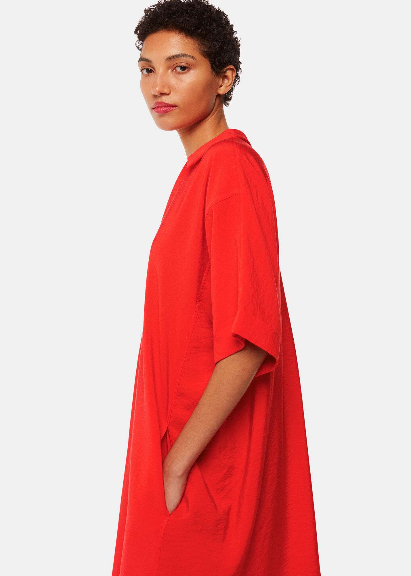 Red Melanie Dress | WHISTLES | Whistles US