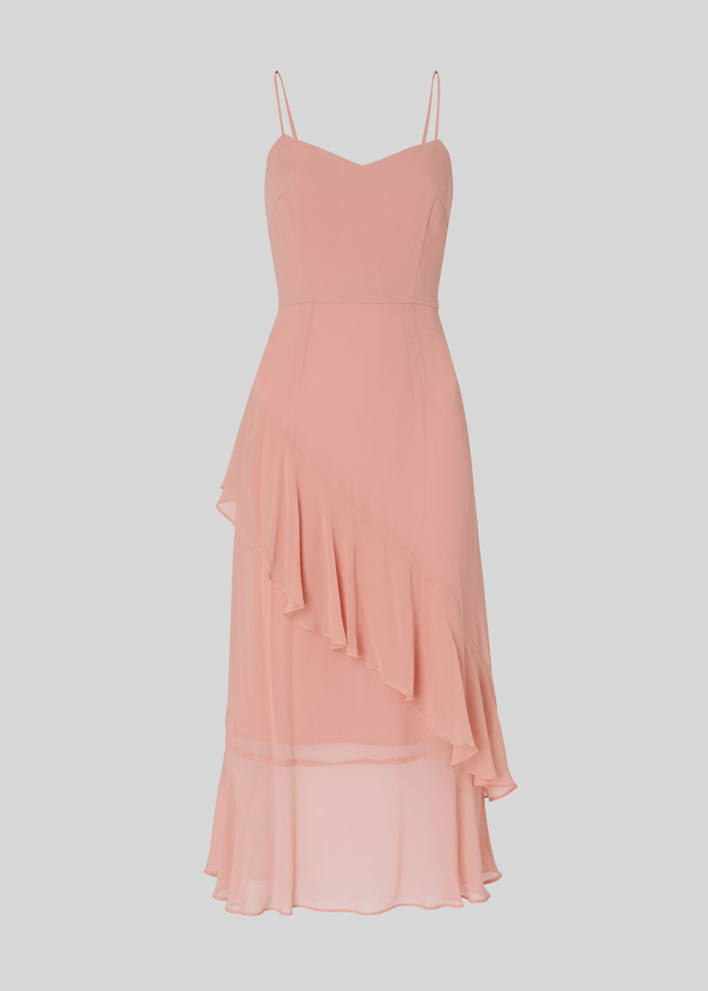 Pale Pink Amber Frill Dress | WHISTLES | Whistles UK