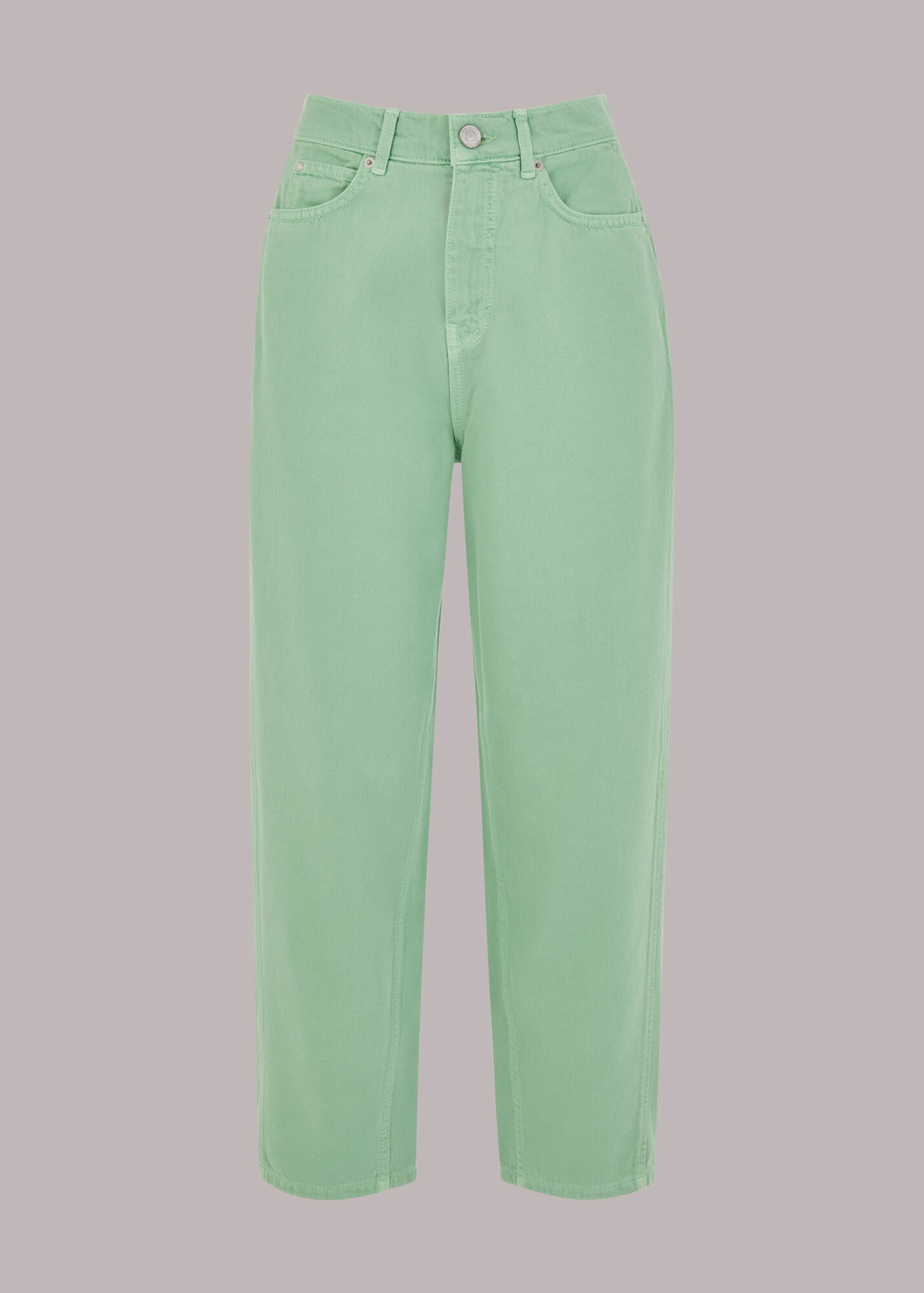 Green Authentic Barrel Leg Jean | WHISTLES | Whistles UK