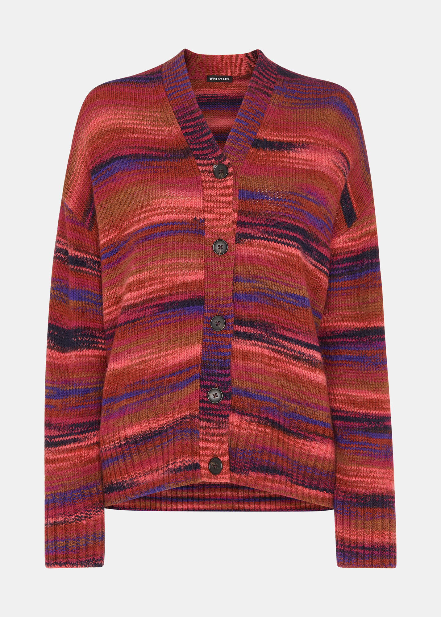 Multicolour Space Dye Cardigan | WHISTLES | Whistles UK