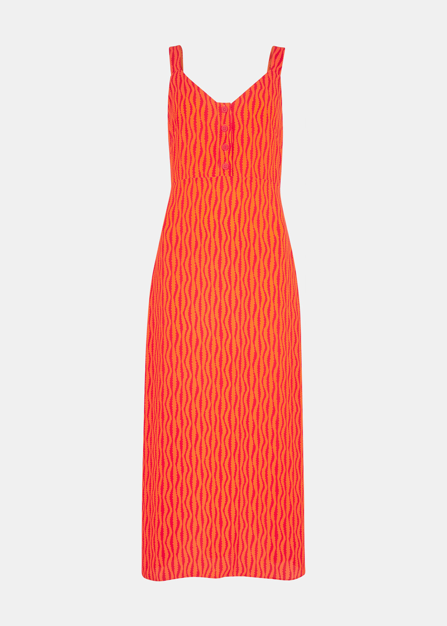Red/Multi Andie Optical Rope Print Dress | WHISTLES | Whistles UK