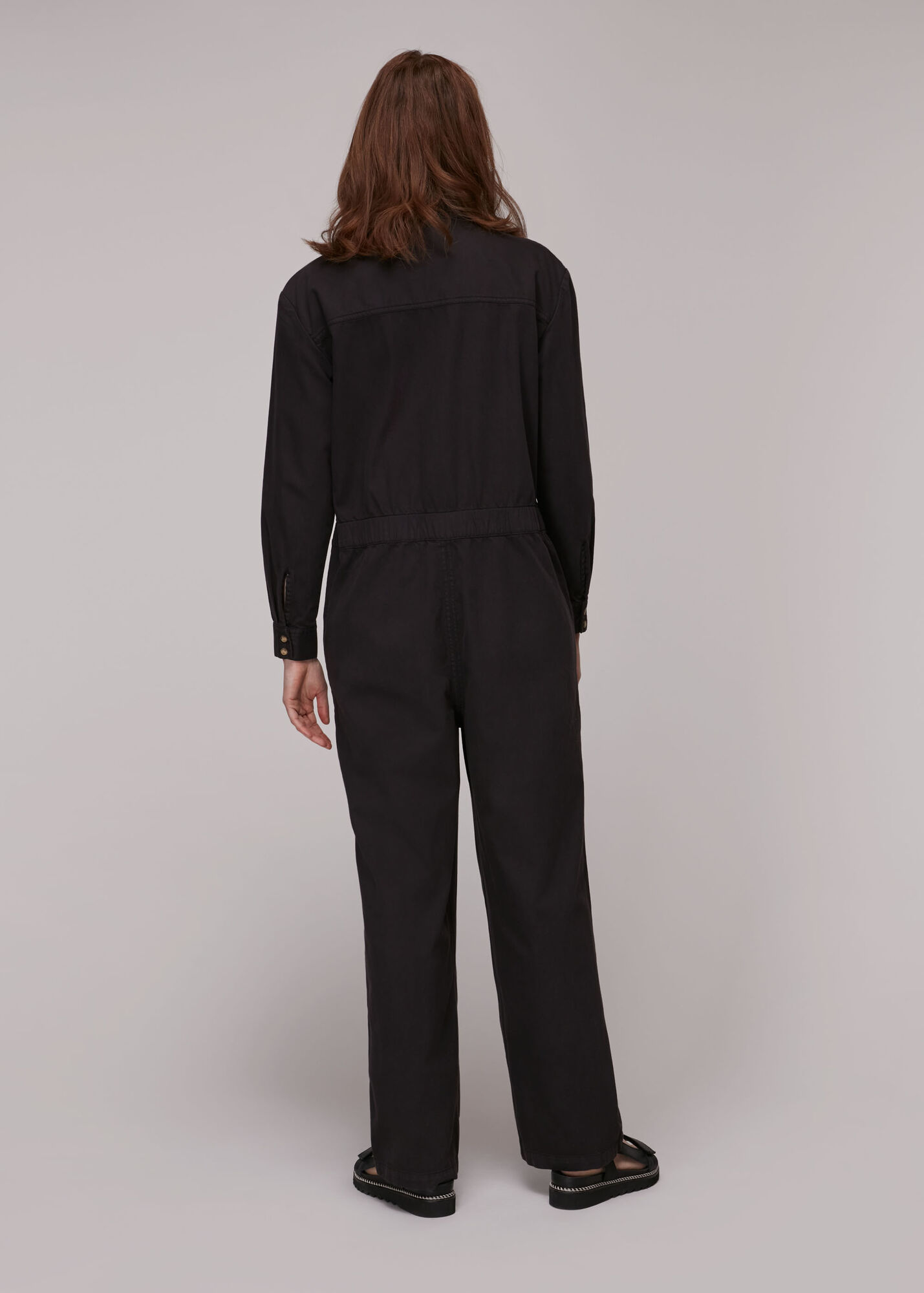 Black Ultimate Utility Jumpsuit | WHISTLES | Whistles UK