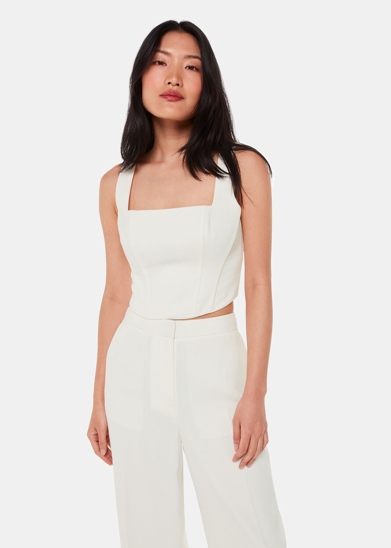 Ivory Structured Corset Bridal Top | WHISTLES | Whistles UK