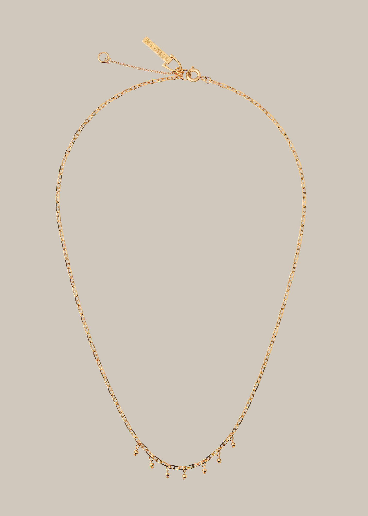 Gold/Multi Seed Bead Chain Necklace | WHISTLES