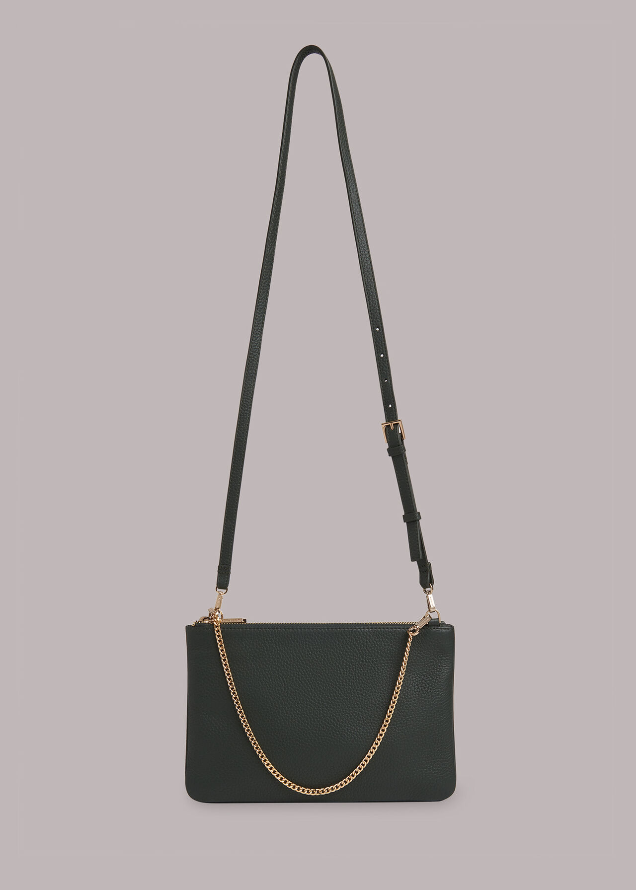 Green Coleta Double Pouch Bag | WHISTLES