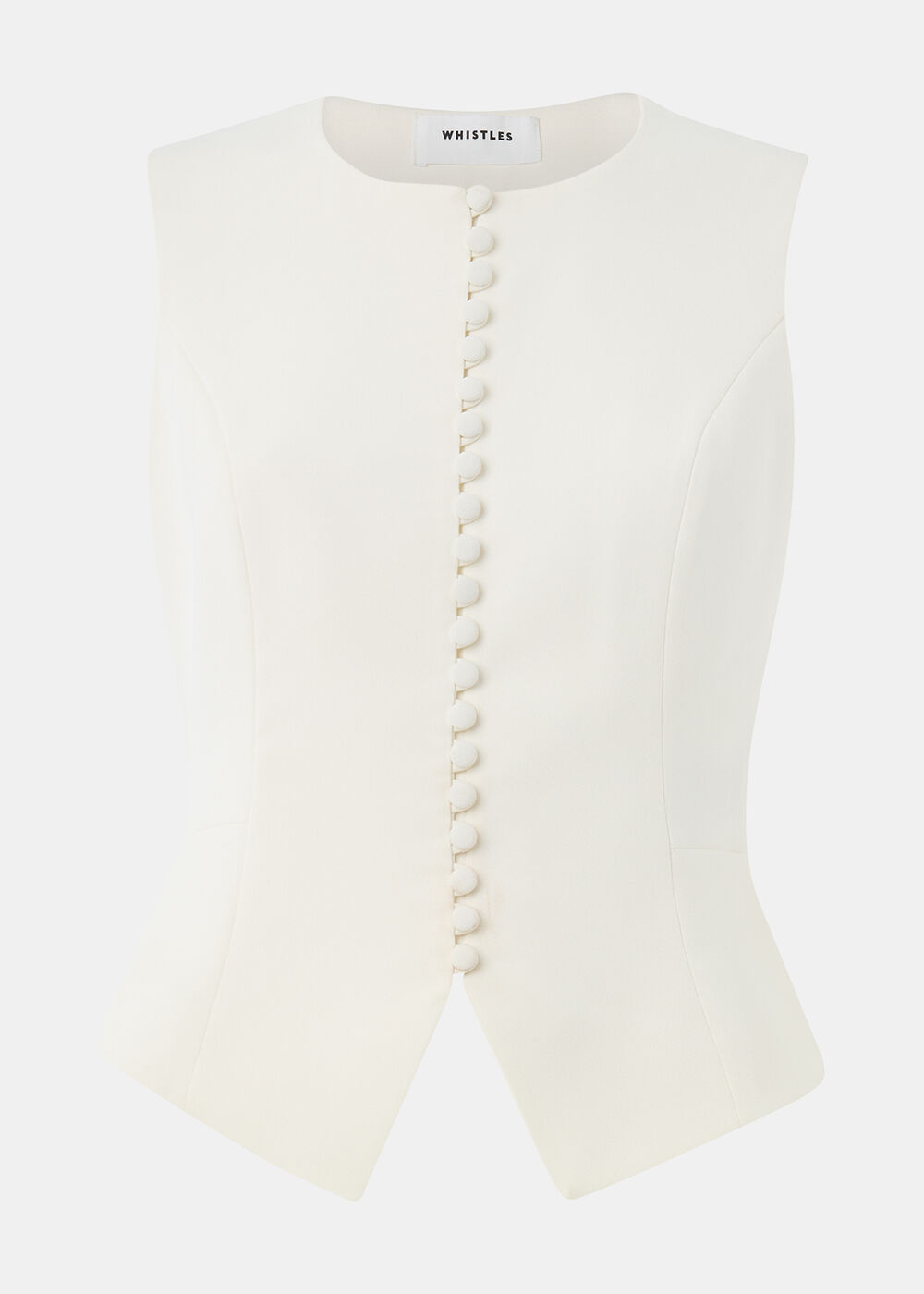 Bridal Waistcoat with Button Fastening | Whistles UK | Whistles UK