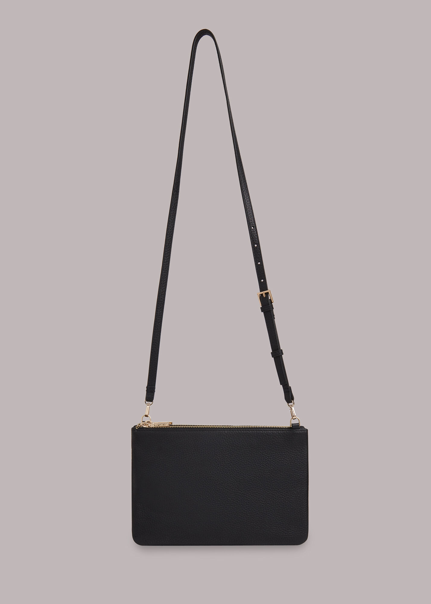 Black Coleta Double Pouch Bag | WHISTLES