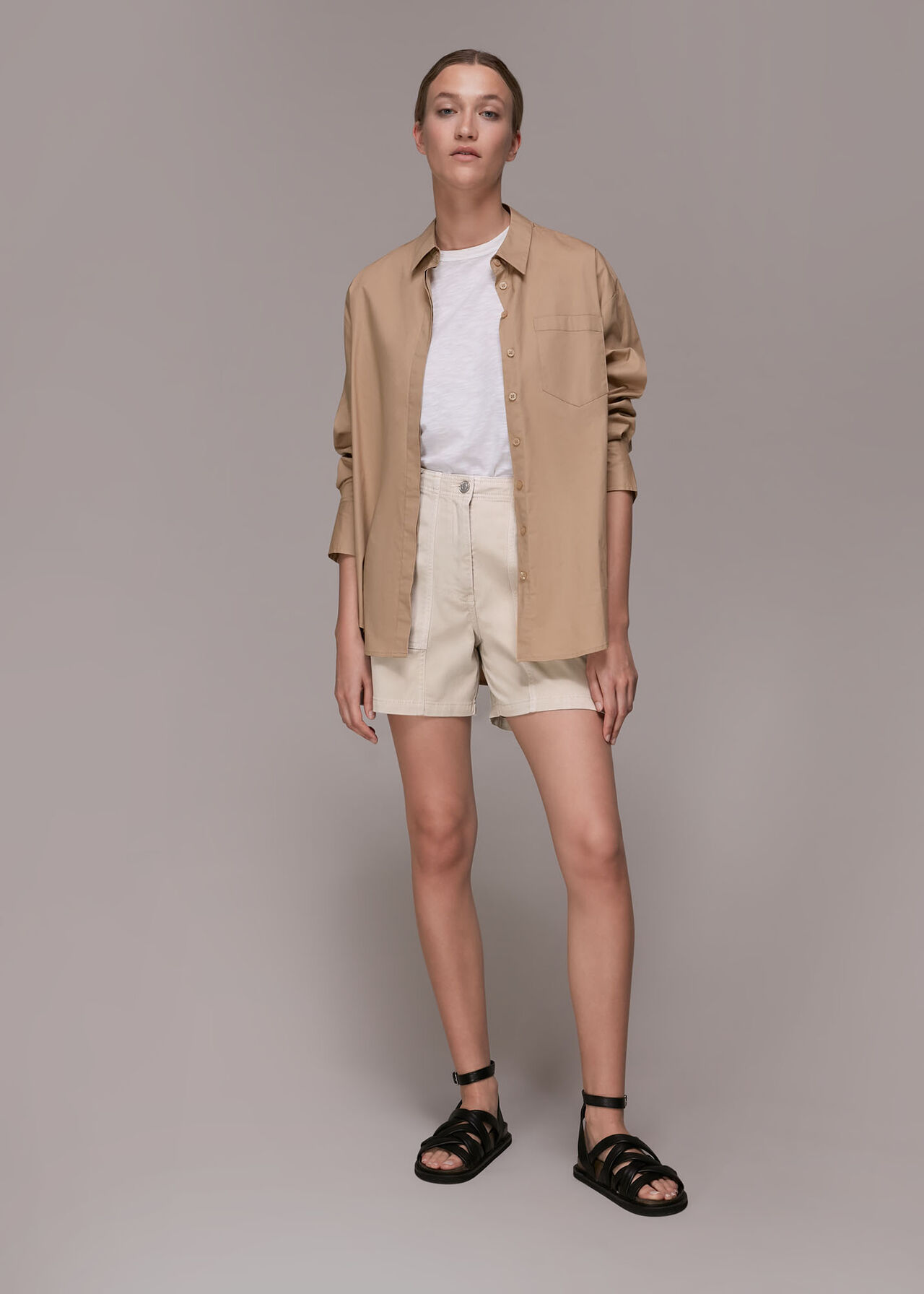 Neutral Casual Utility Shorts | WHISTLES