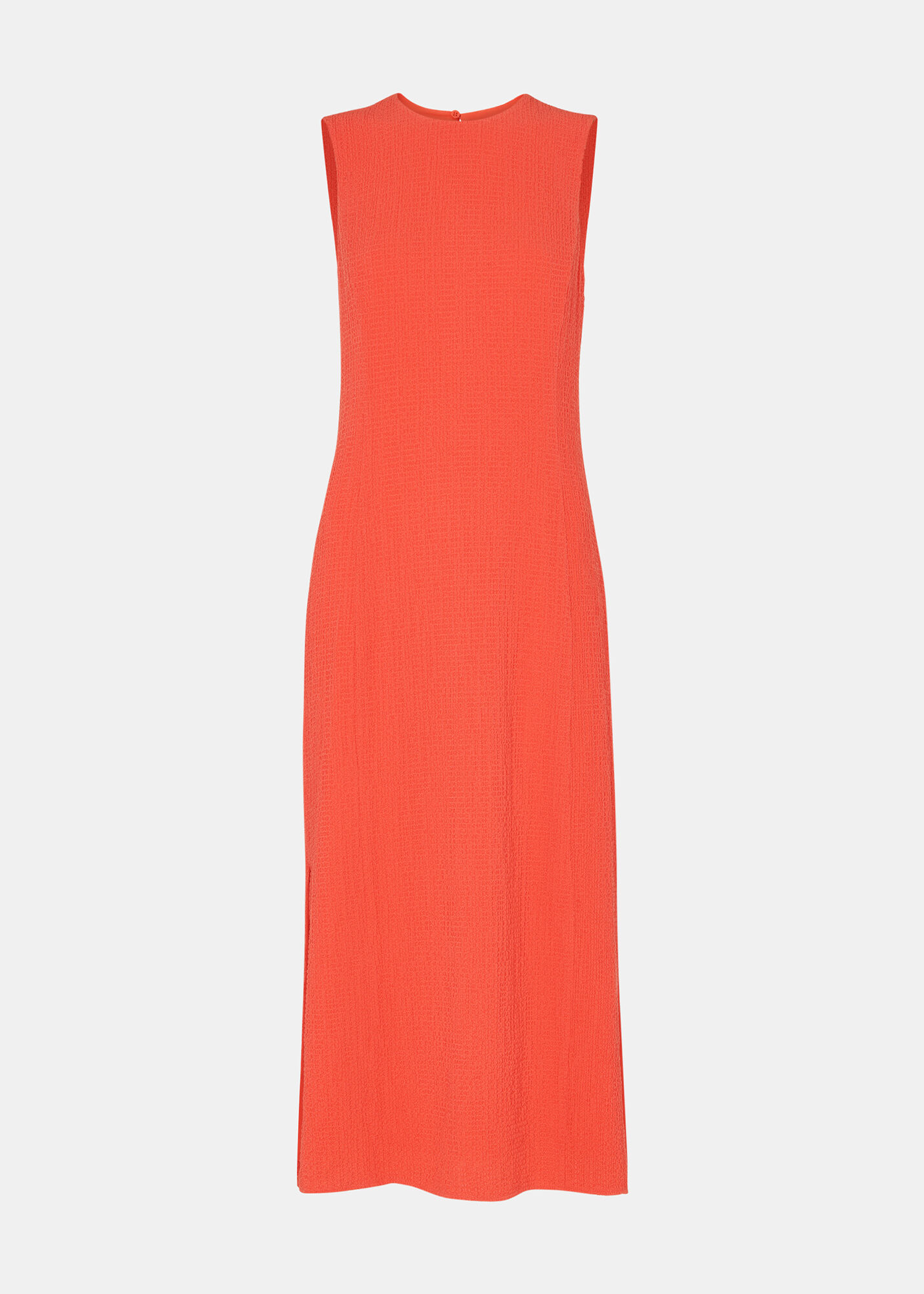 Coral Erin Texture Midi Dress | WHISTLES | Whistles US