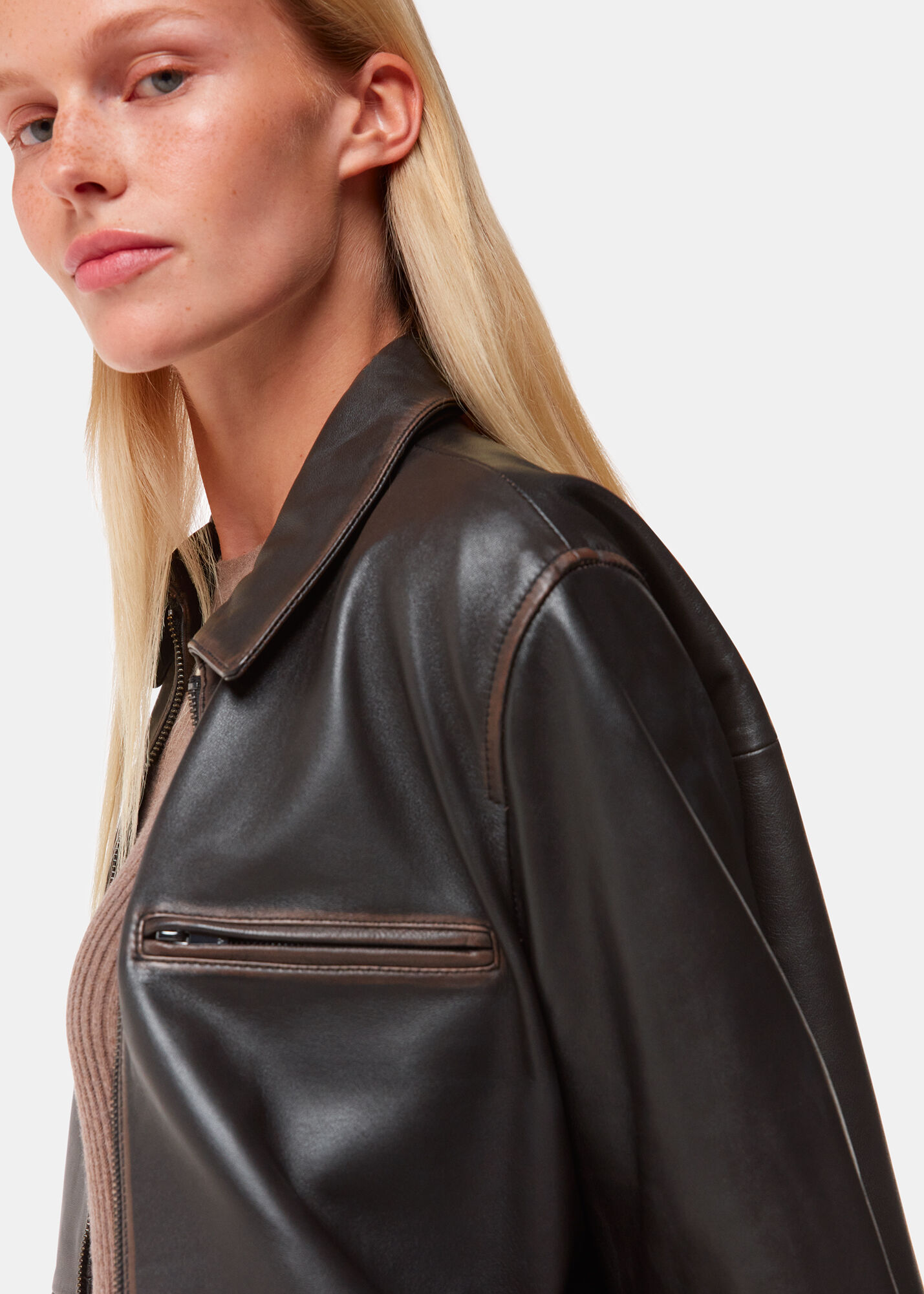 Burnished leather store