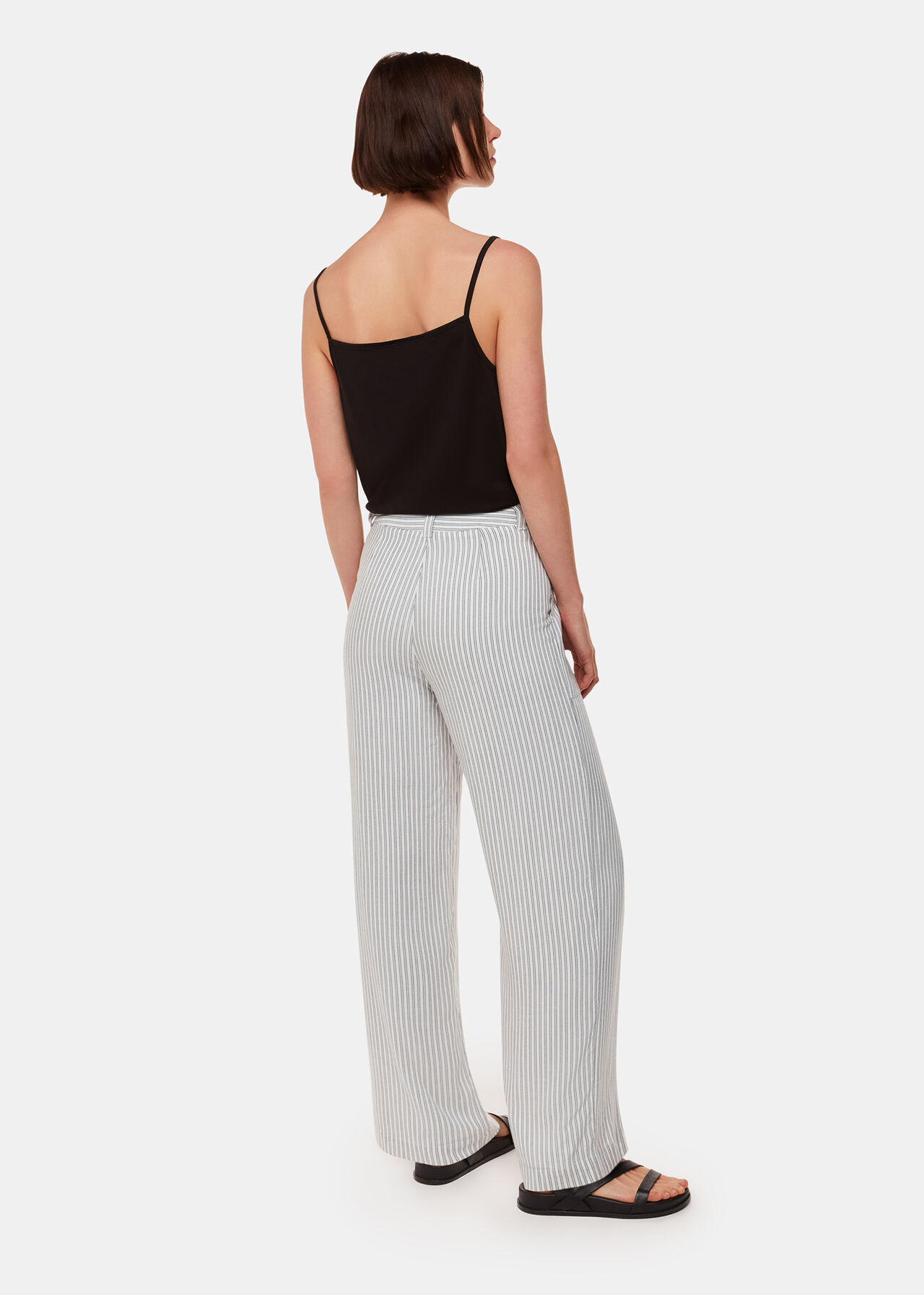 Luna Stripe Trouser | Whistles US