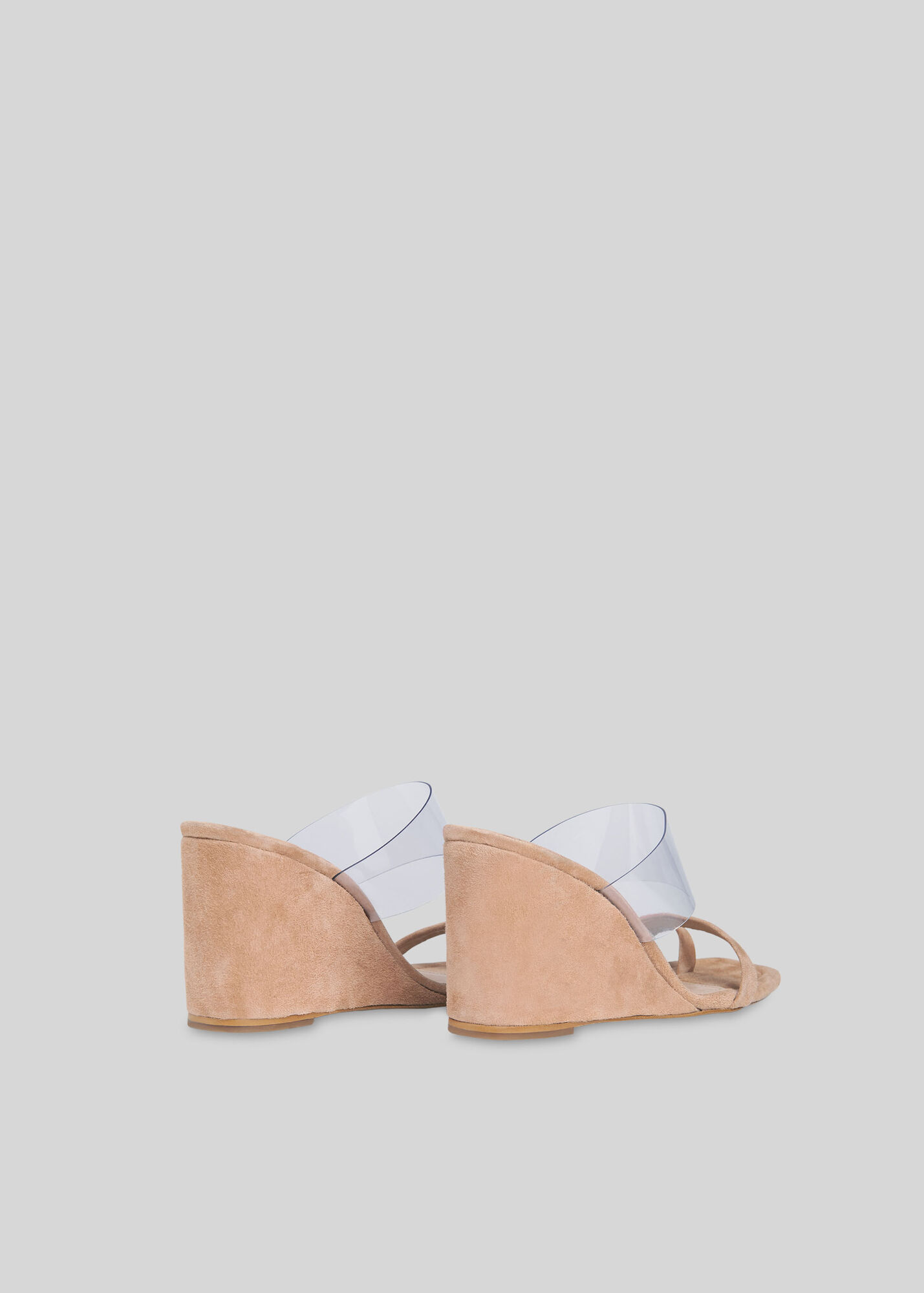 Nude Thayer Perspex Wedge | WHISTLES | Whistles UK