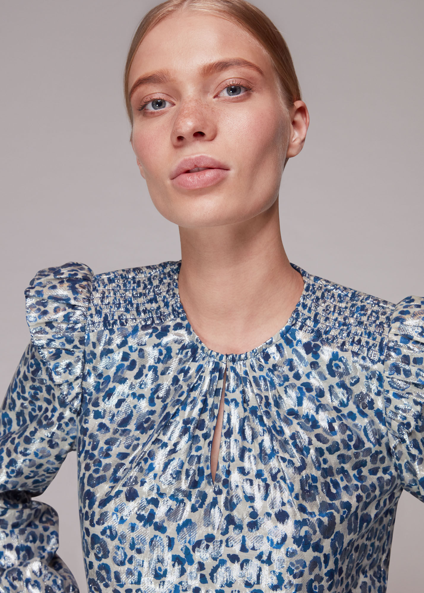 Multicolour Animal Metallic Blouse | WHISTLES