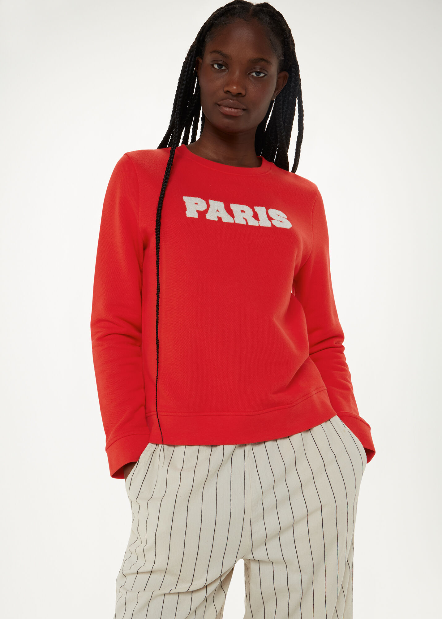 Red Paris Logo Sweat | WHISTLES | Whistles UK