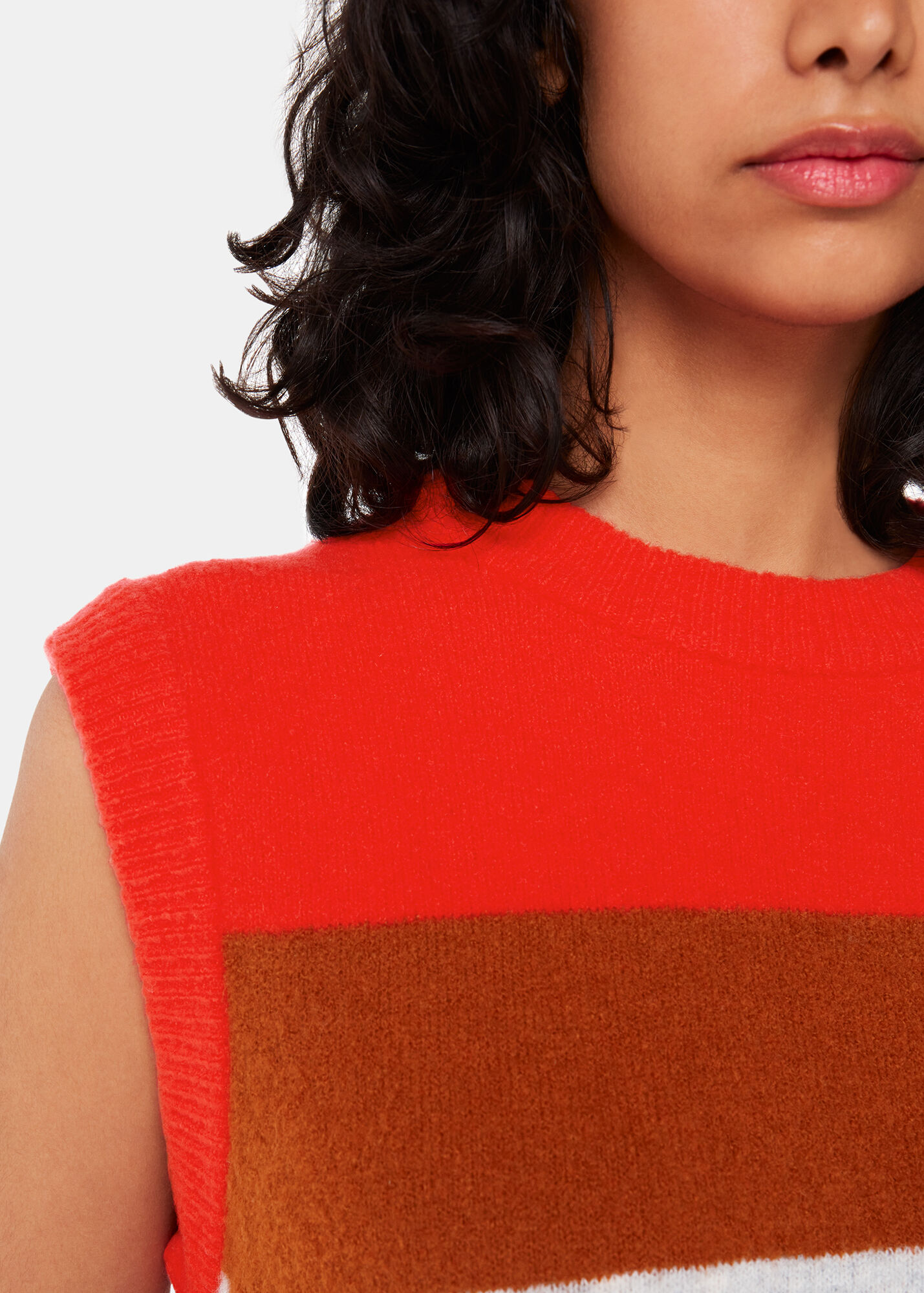 Multicolour Block Stripe Tank | WHISTLES | Whistles UK