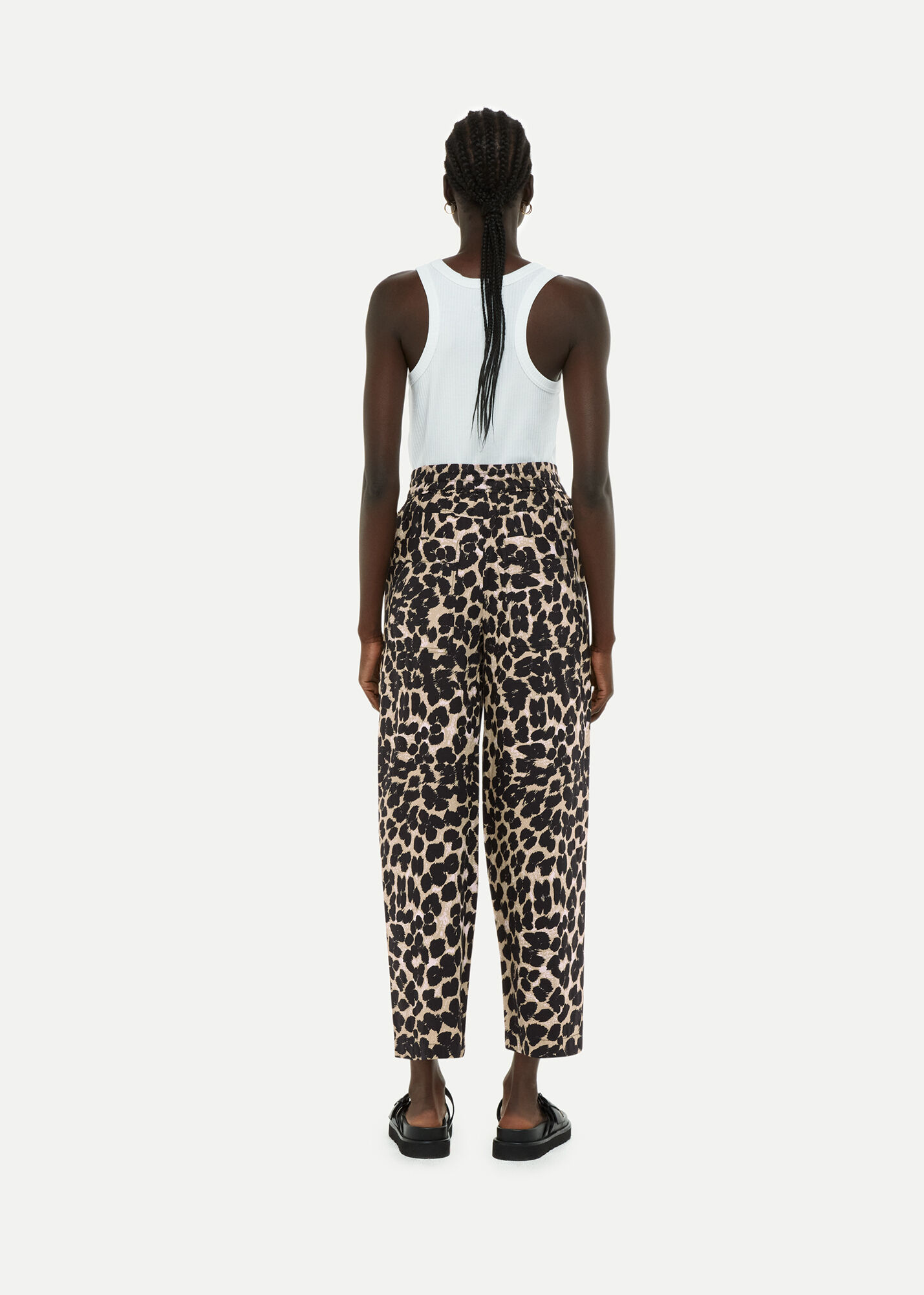 Leopard Print Leopard Spot Poplin Trouser | WHISTLES | Whistles UK