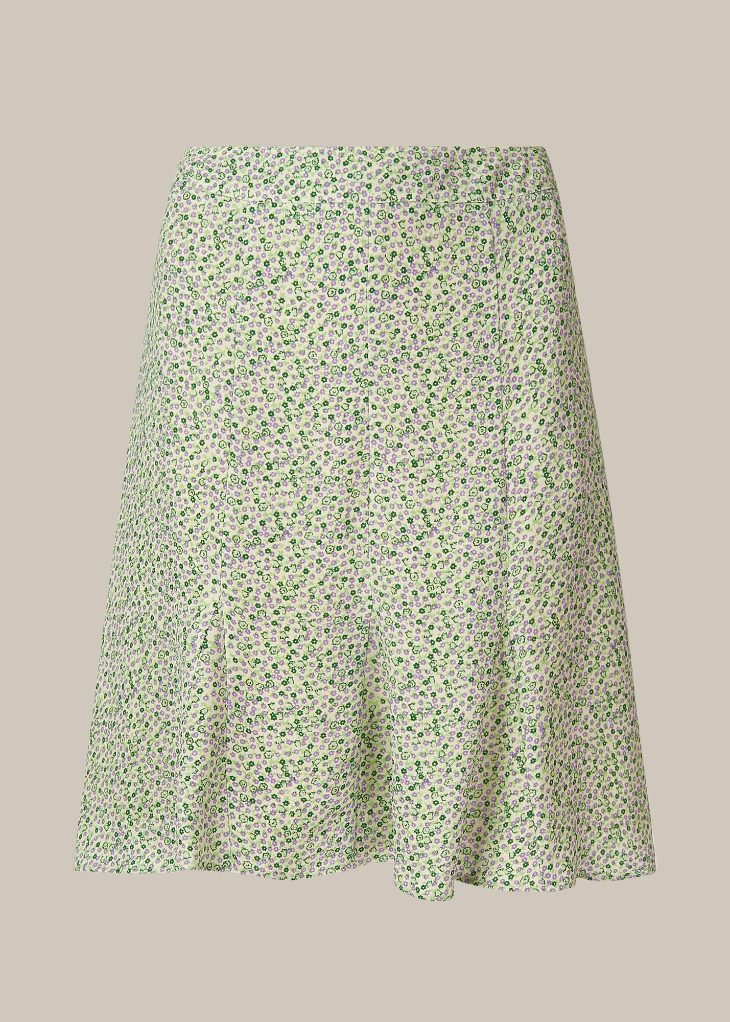 Green/Multi English Garden Flippy Skirt | WHISTLES | Whistles UK