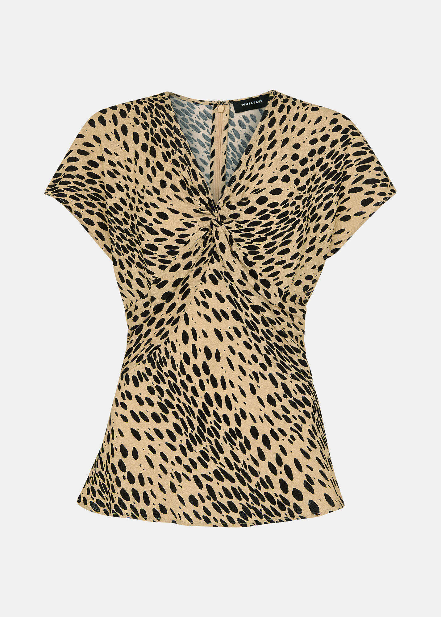 Leopard Print Animal Spot Print Blouse | WHISTLES | Whistles UK
