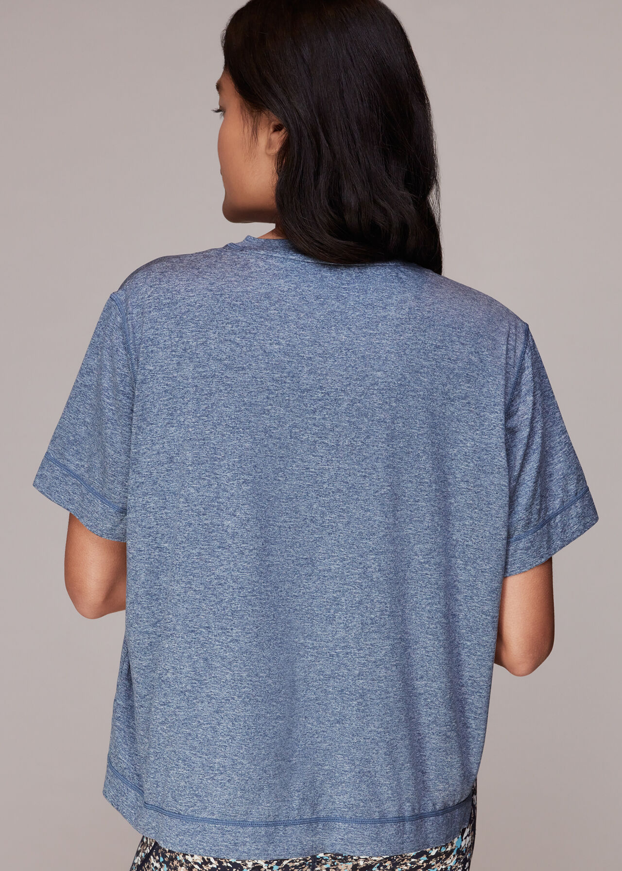 Navy Ultimate Active Oversized Tee | WHISTLES | Whistles UK