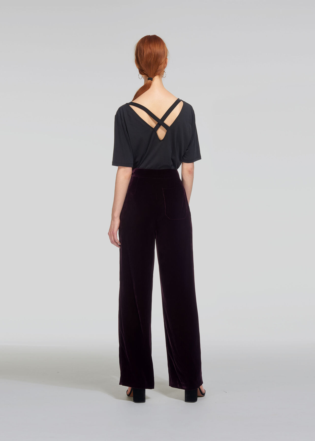 Corinna Velvet Trouser Fig Whistles