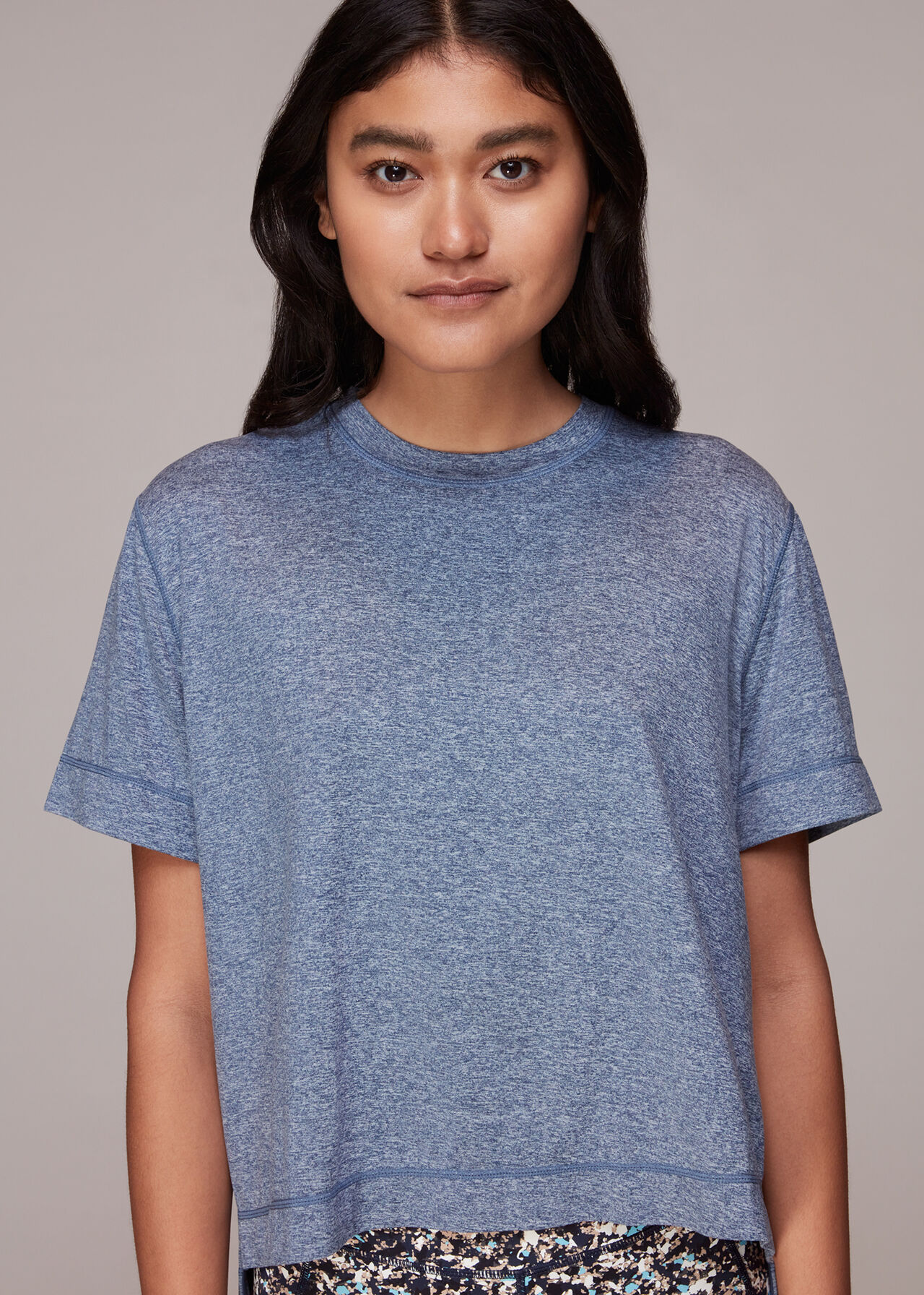 Navy Ultimate Active Oversized Tee | WHISTLES